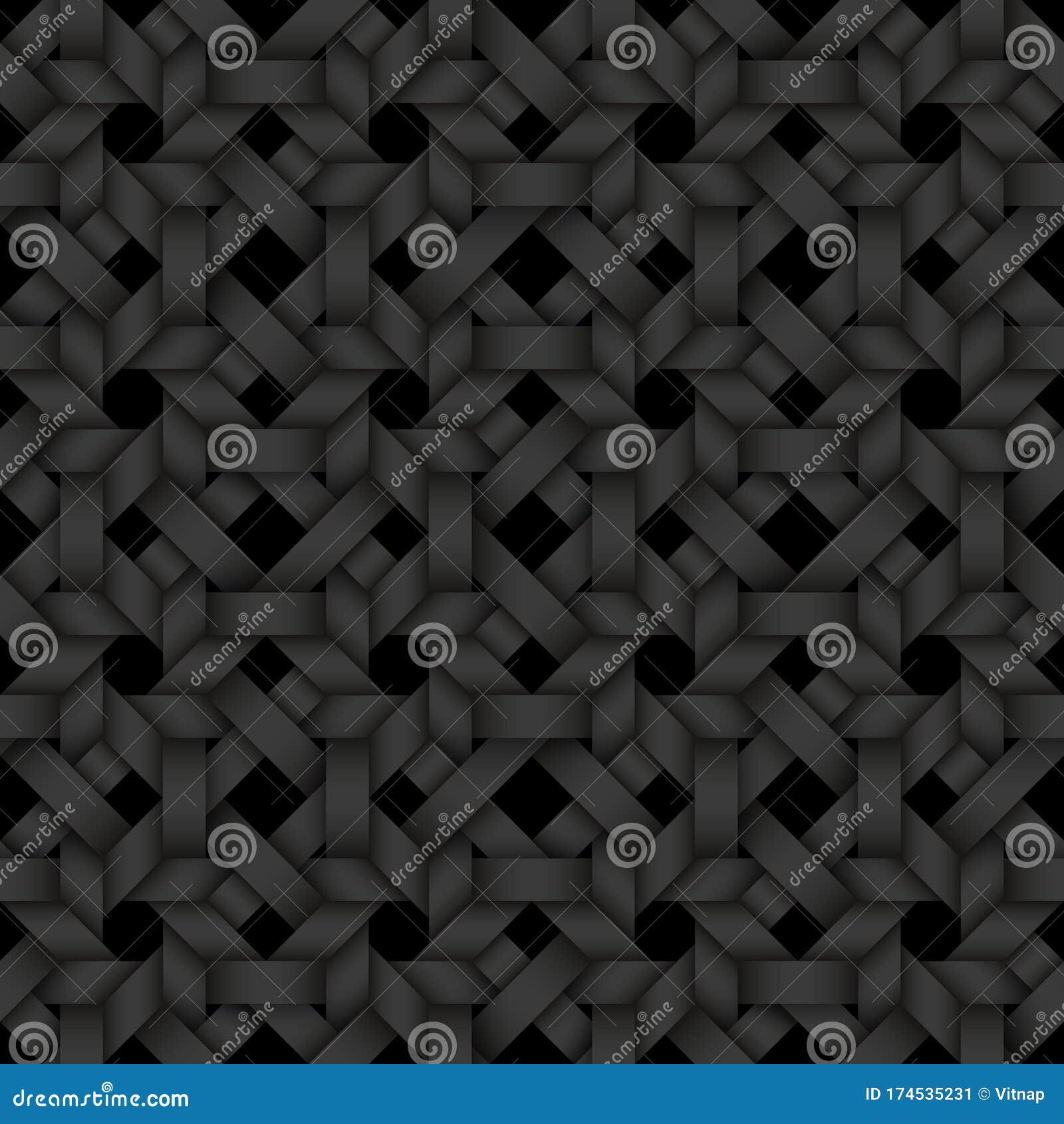 Black Seamless Pattern of Matting Stripes. Vector Dark Repeating ...
