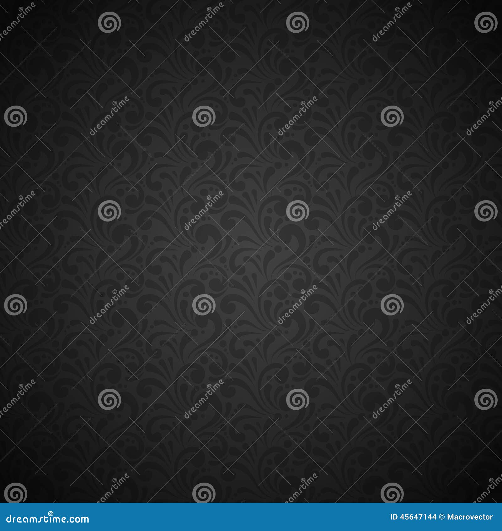 Black seamless pattern stock vector. Illustration of black - 45647144