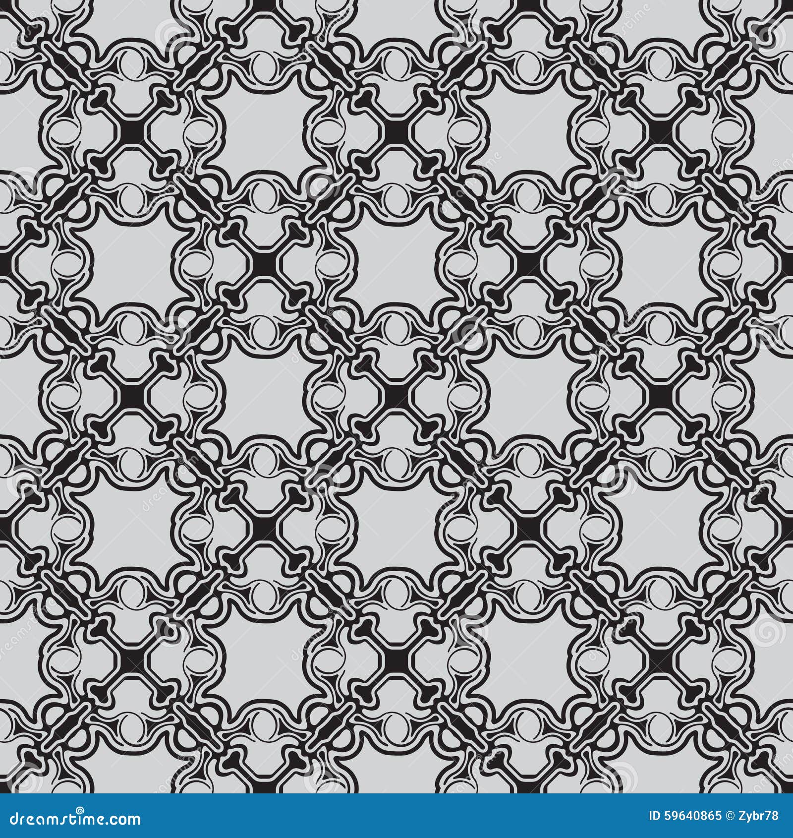 Black seamless pattern stock vector. Illustration of seamless - 59640865