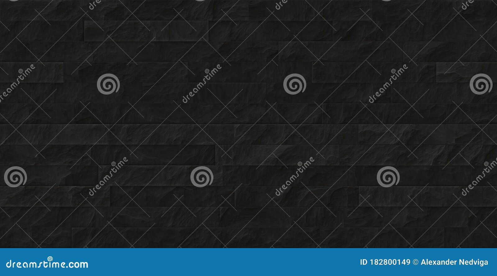 Black Seamless Stone Cladding Texture Stock Illustration - Illustration ...