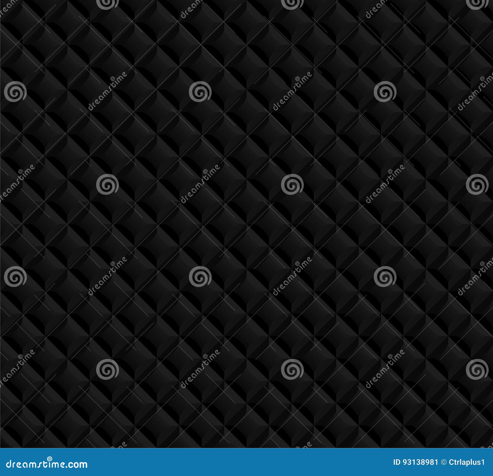 Black Seamless Vector Pattern Background Stock Vector - Illustration of ...