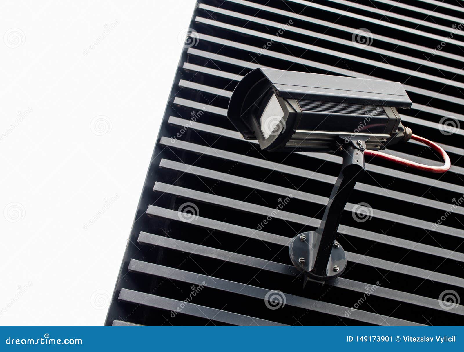 Black Security Surveillance Camera Stock Image - Image of monitor ...