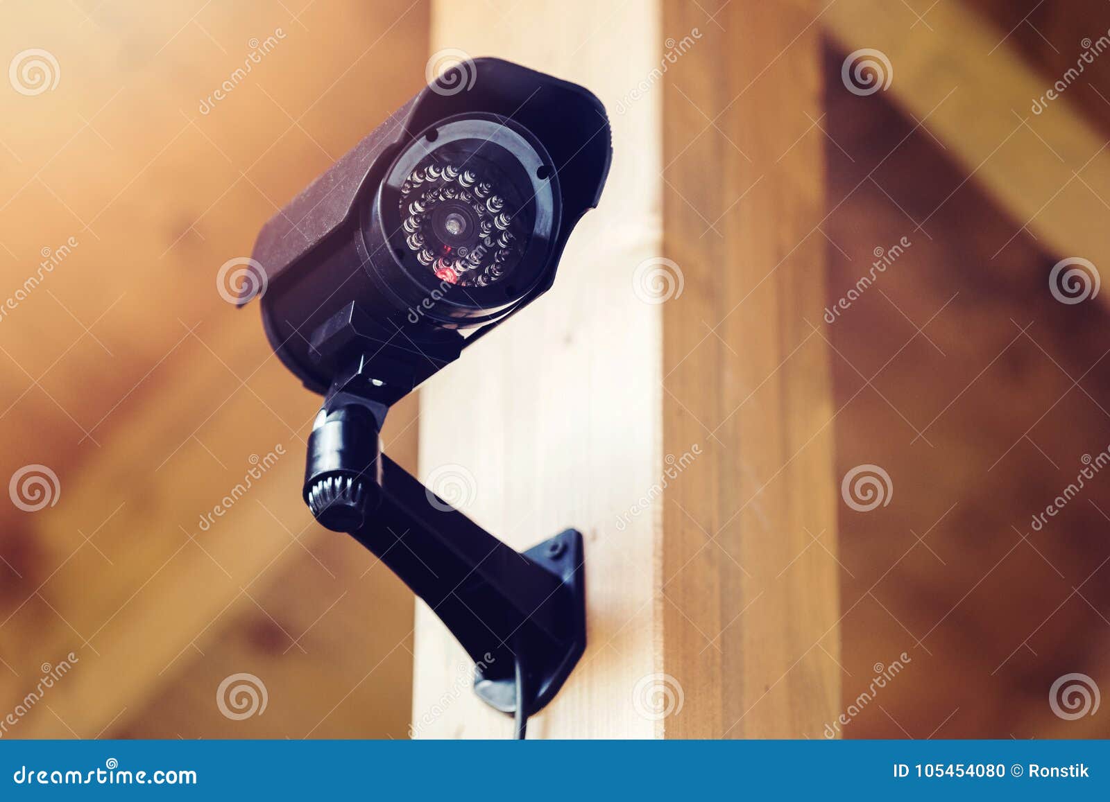 Black Security Surveillance Camera Stock Photo - Image of equipment ...
