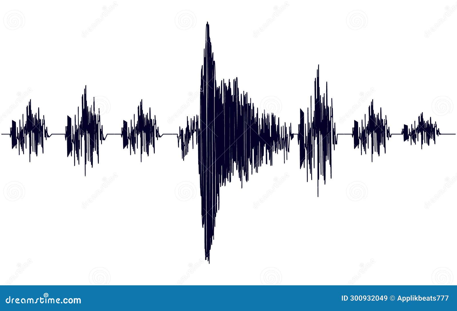 Black Seismogram of Seismic Activity or Lie Detector Record Stock ...