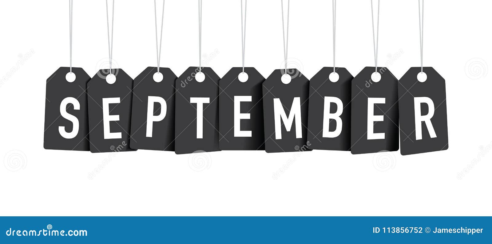 Black september tags stock vector. Illustration of september - 113856752