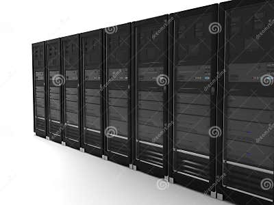 Black server stock illustration. Illustration of industry - 7187401