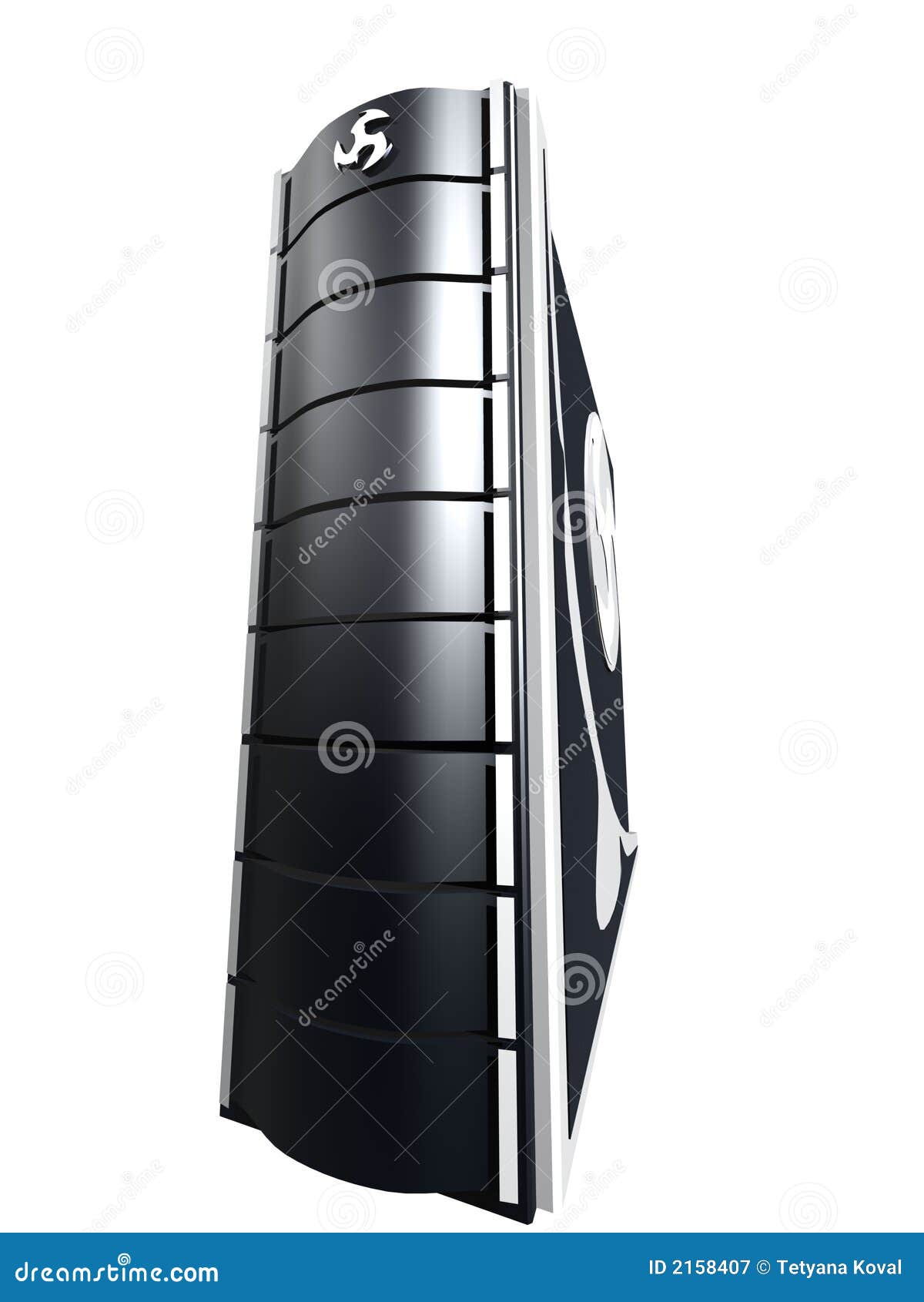 Black servers stock illustration. Illustration of style - 2158407