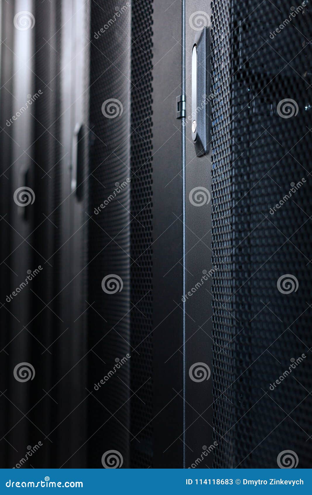 Black Service Racks in the Data Center Stock Image - Image of data ...