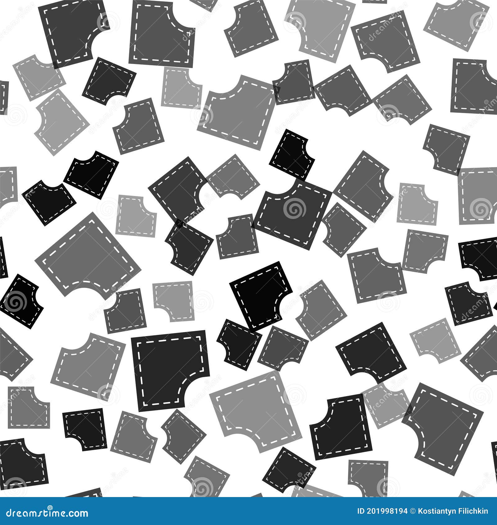 Black Sewing Pattern Icon Isolated Seamless Pattern on White Background ...