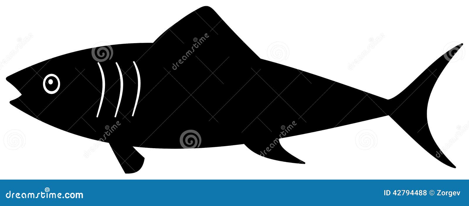 Black Shadow Fish Stock Photos - Royalty Free Stock Images