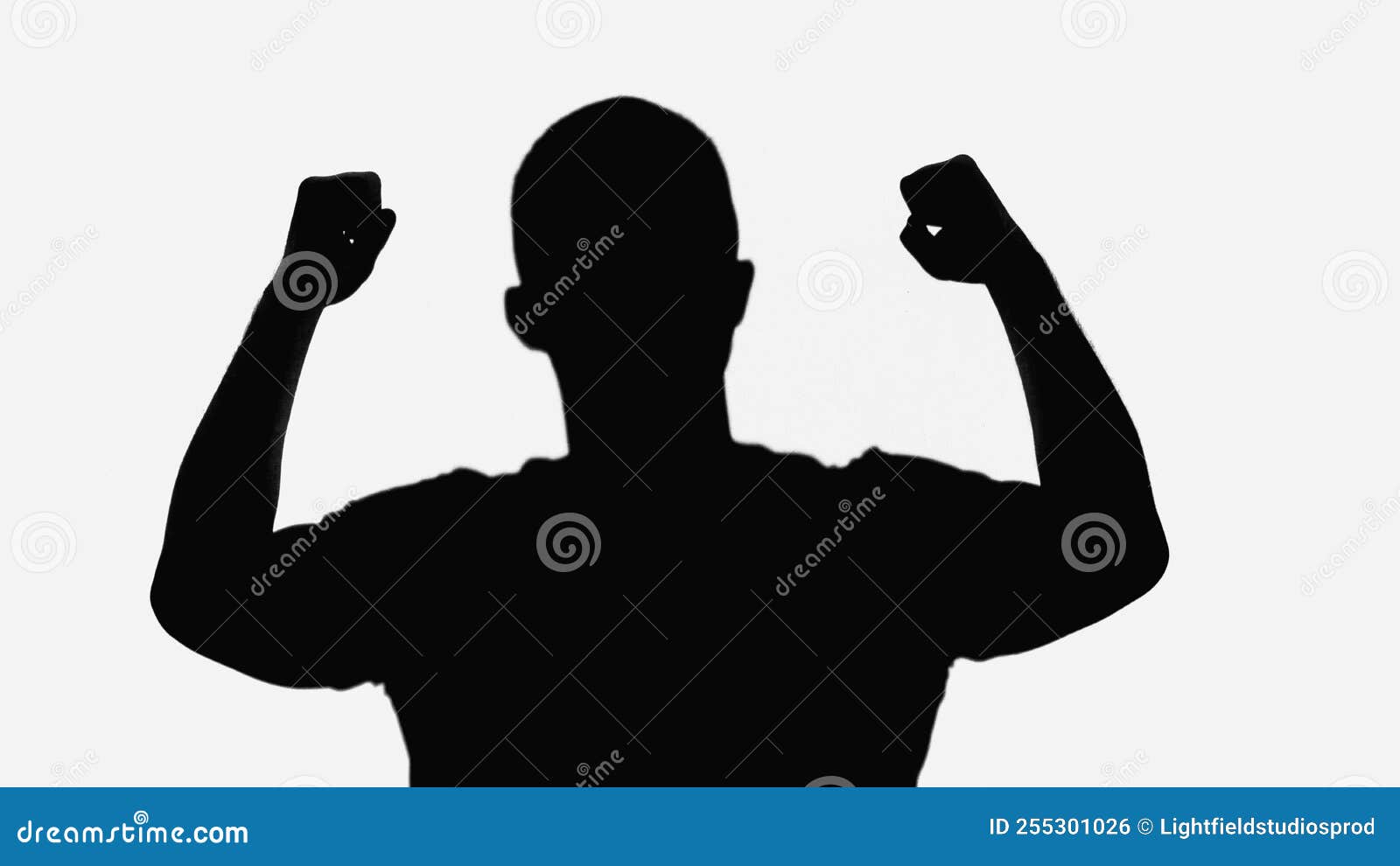 Black Shadow of Man Showing Win Stock Photo - Image of anonymous ...