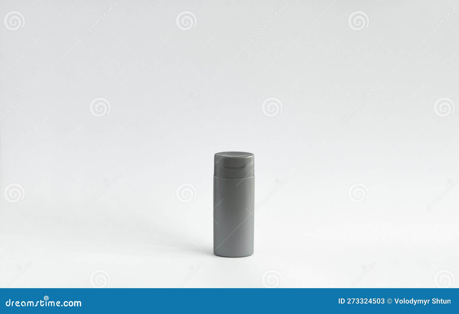 Black Shampoo Packaging Mockup. Vertical Empty Plastic Cosmetic Package ...