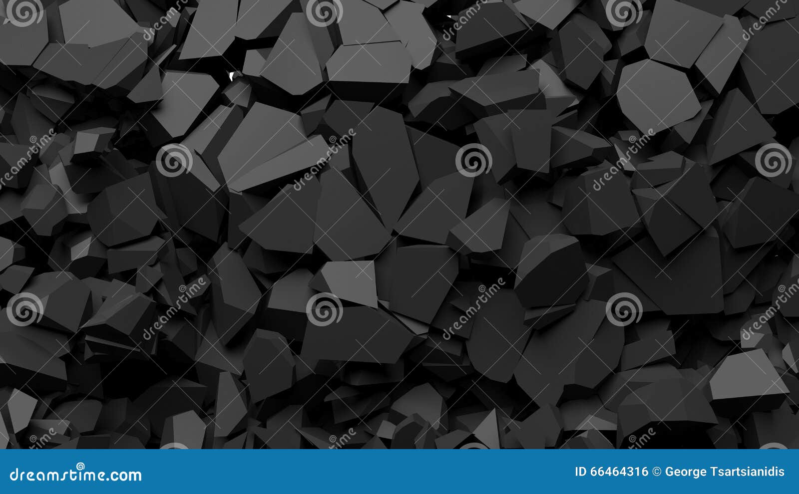 Black Shattered Pieces of Stone Stock Illustration - Illustration of ...