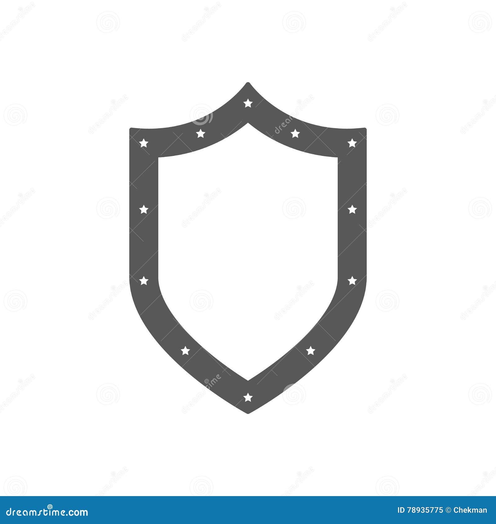 Black Shield Icon. Vector Illustration. Stock Illustration ...