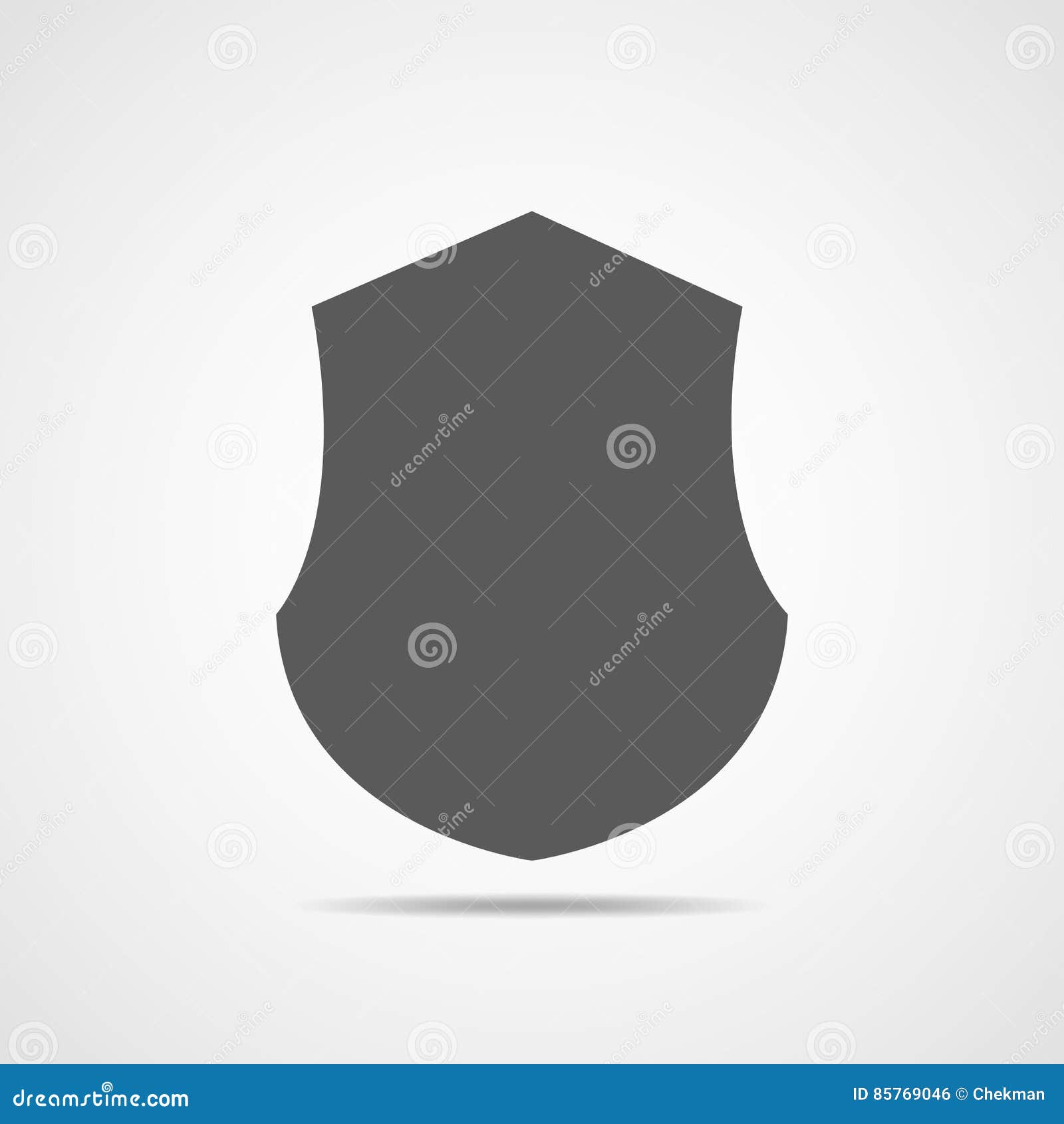 Black Shield Icon. Vector Illustration. Stock Illustration ...