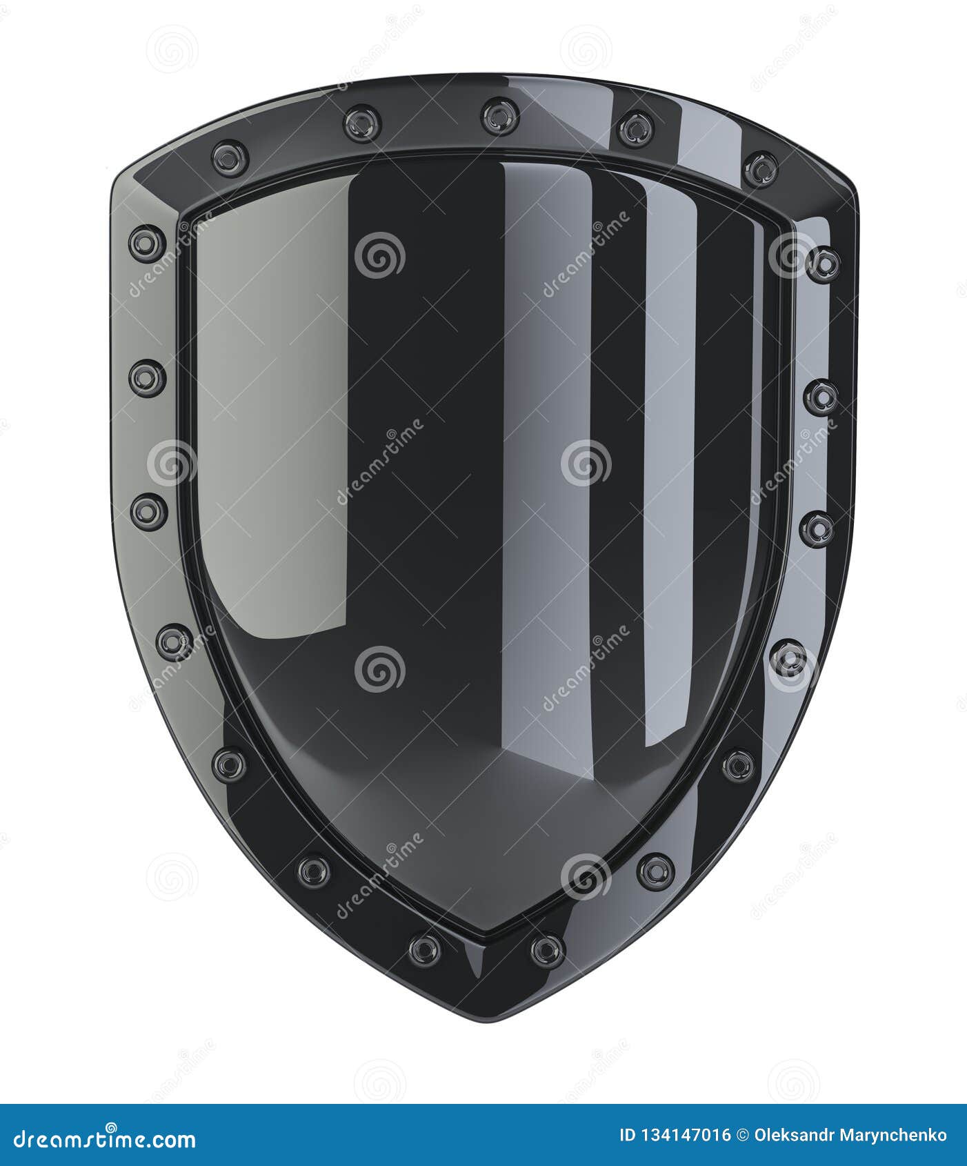 3d black shield stock illustration. Illustration of blank - 134147016