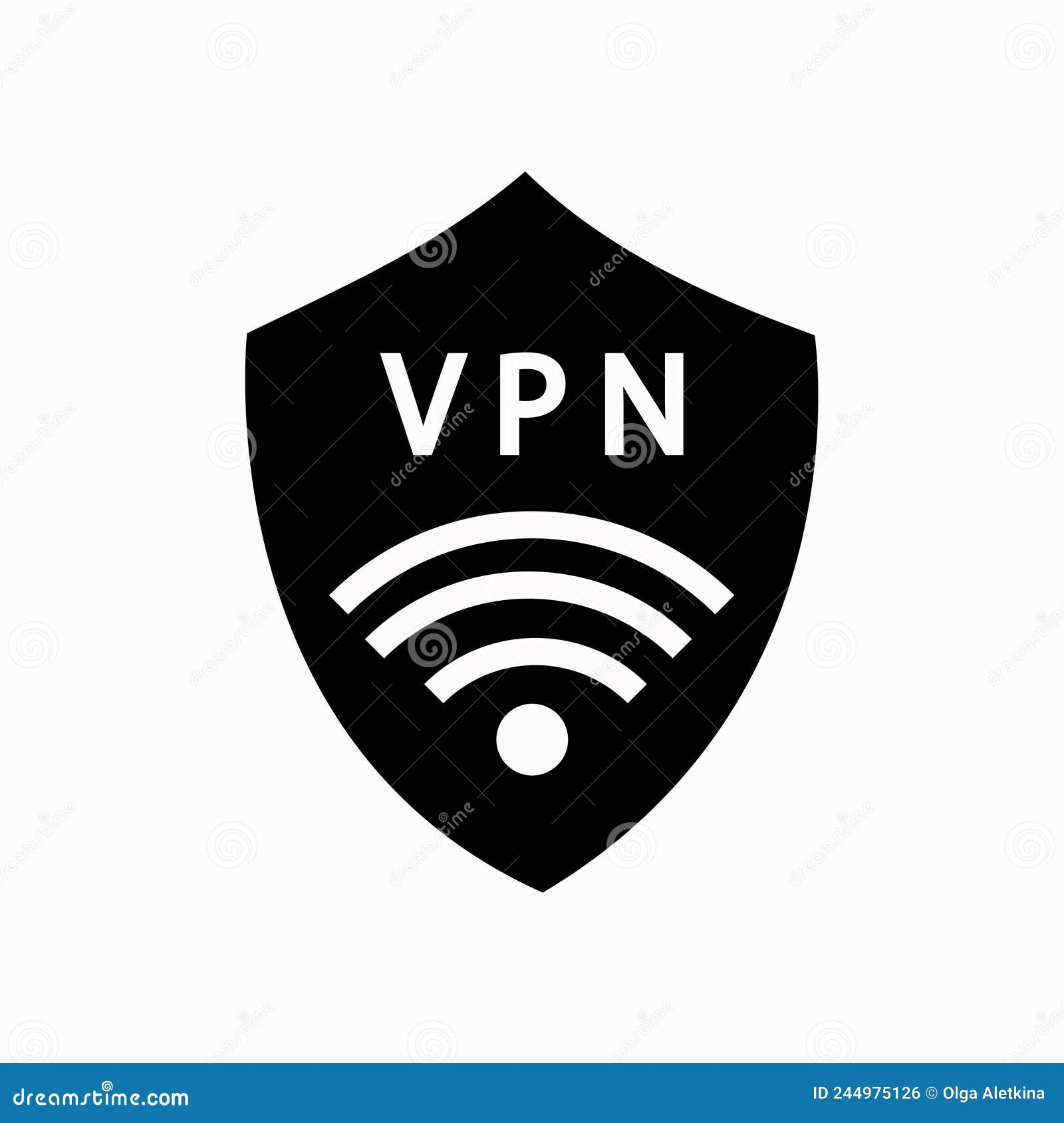 VPN Icon Vector. Virtual Private Network Icon. Internet Security VPN ...