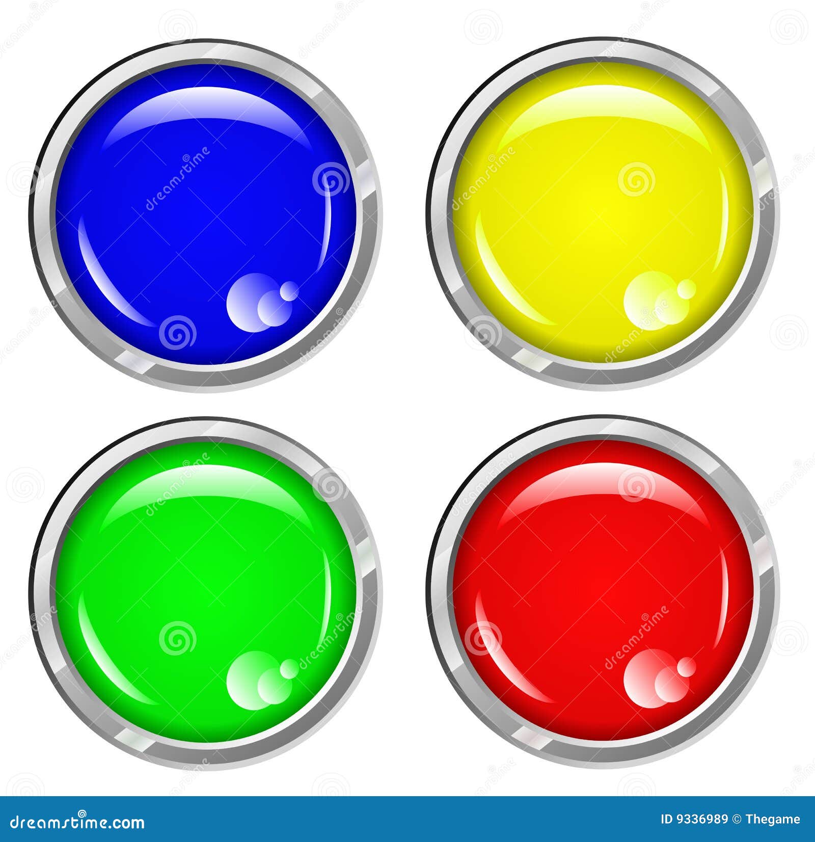 Black Shiny Button Set stock vector. Illustration of global - 9336989