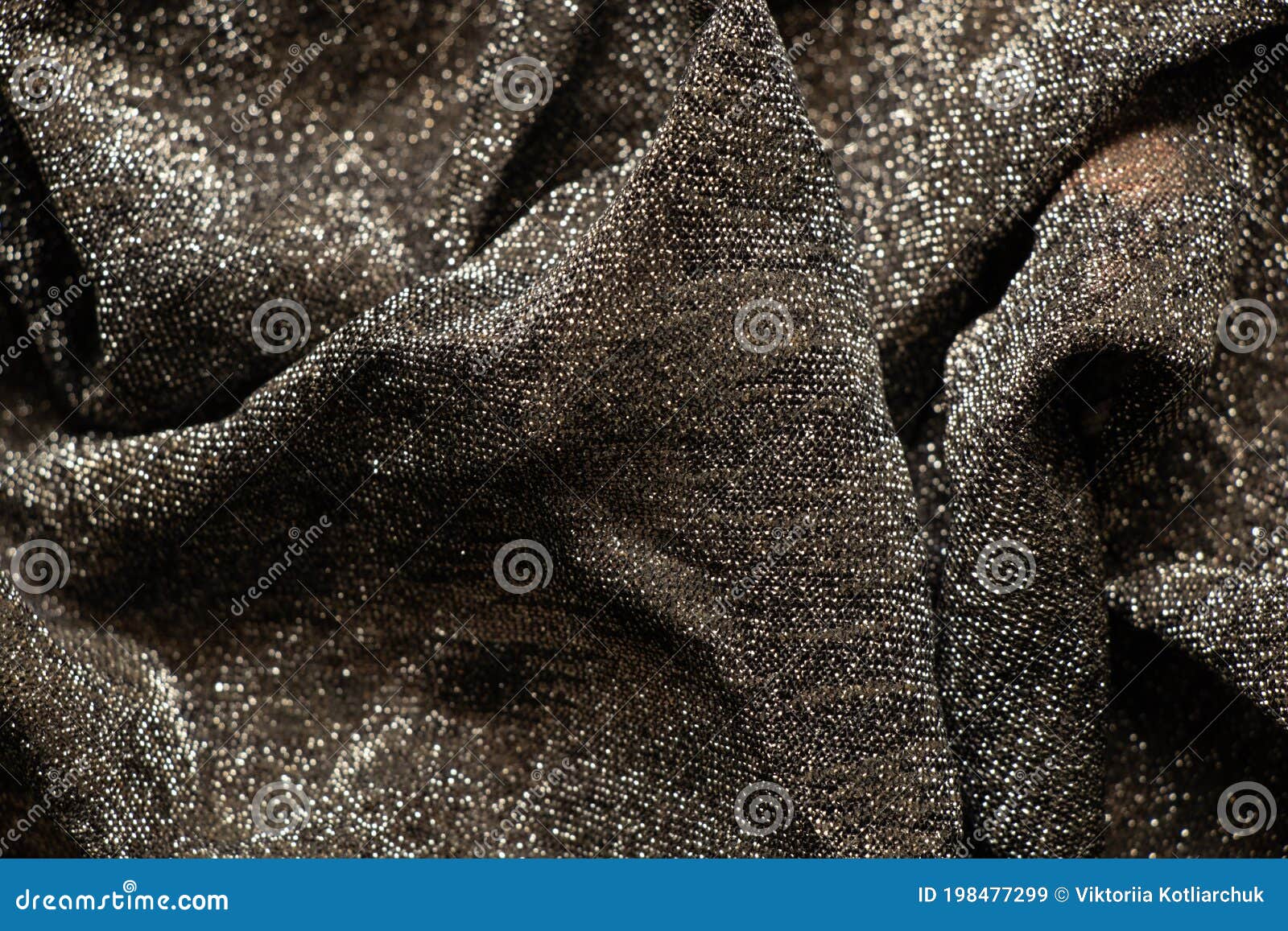 Black Shiny Crumpled Shawl As Background Close Up Stock Image - Image ...