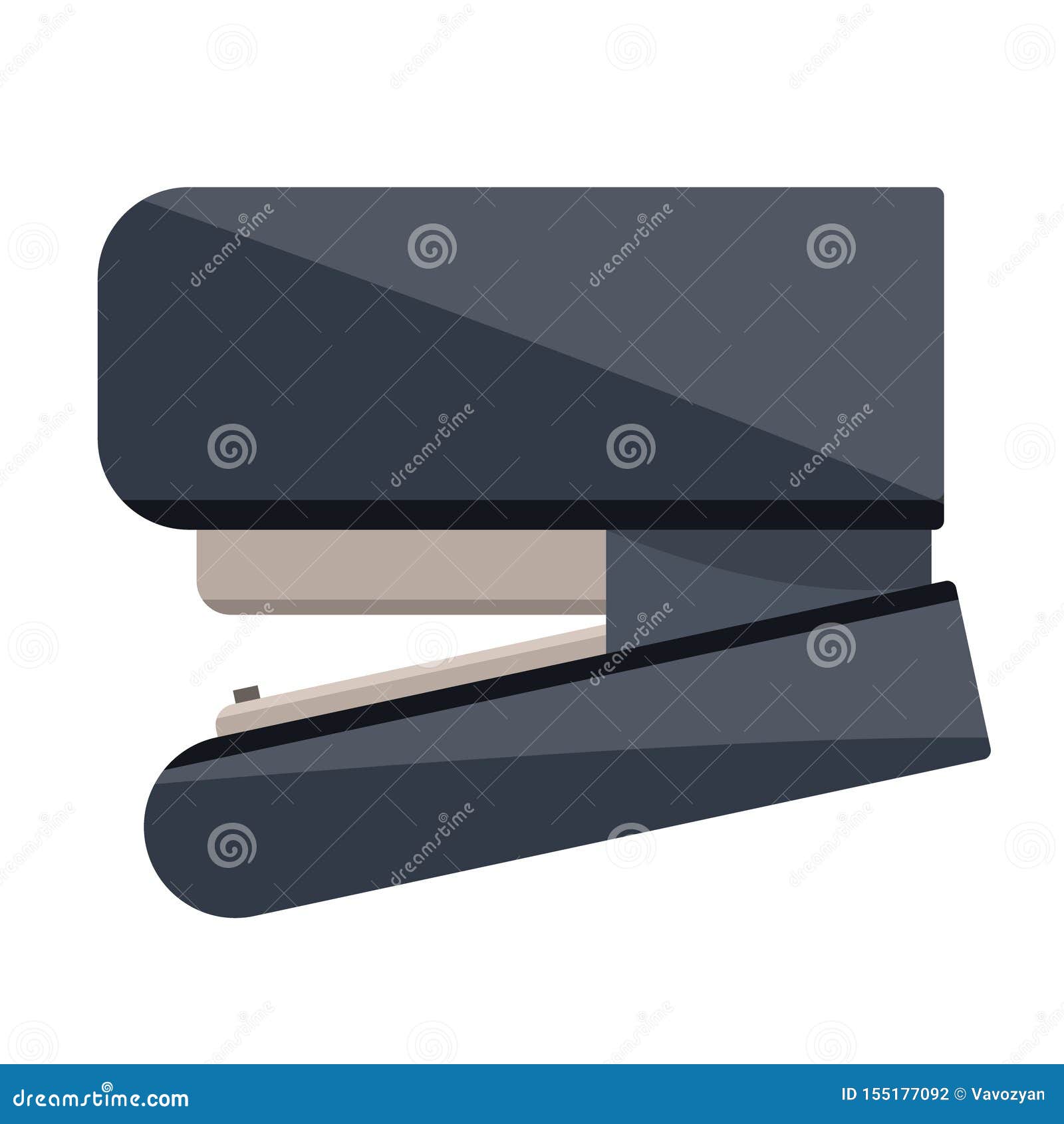 Red Plastic Stapler. Device For Fastening Sheets. Cartoon Vector ... Red Plastic Stapler. Device For Fastening Sheets. Cartoon Vector ...