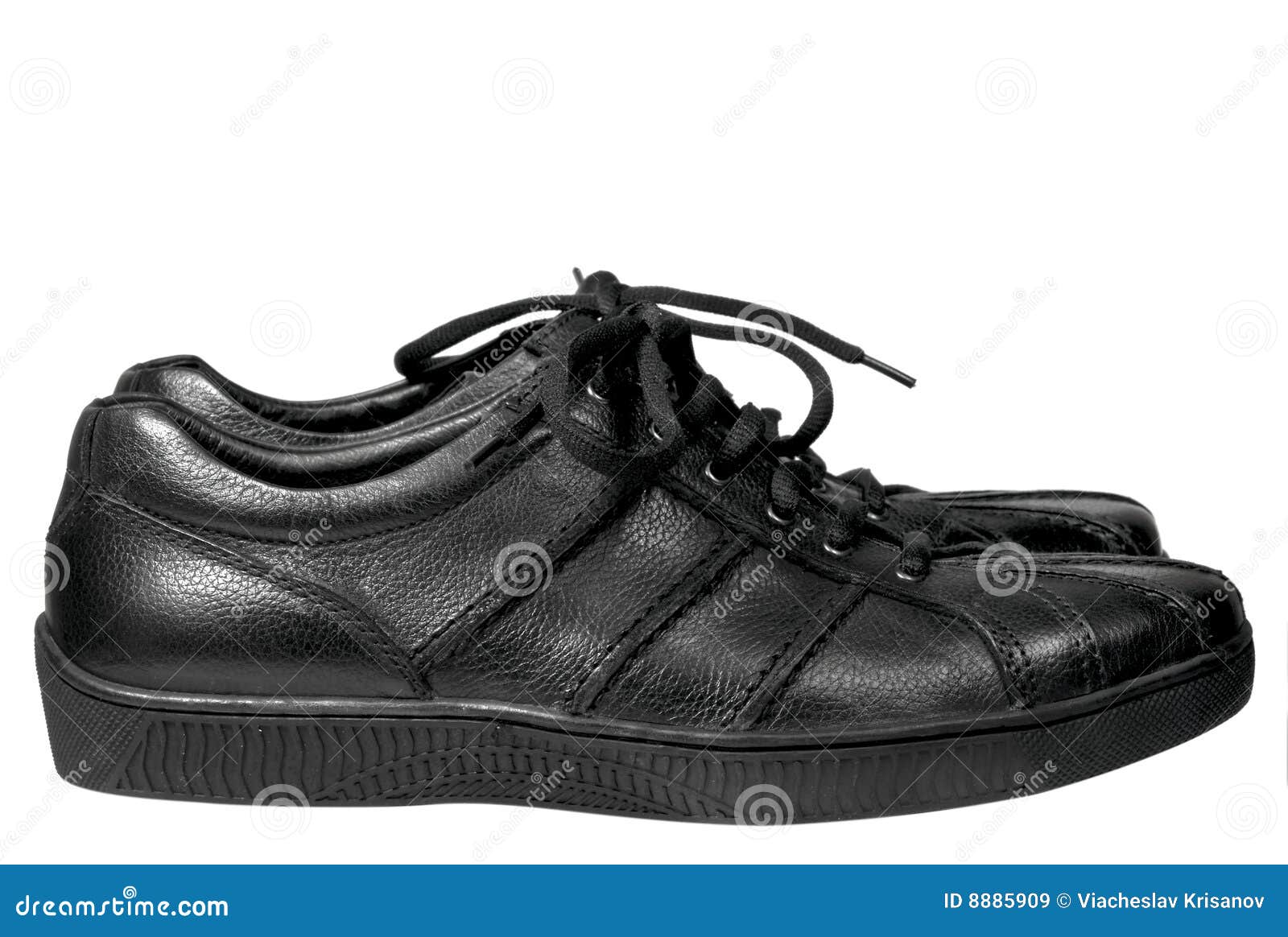 Black shoes stock image. Image of leather, elegance, foot - 8885909