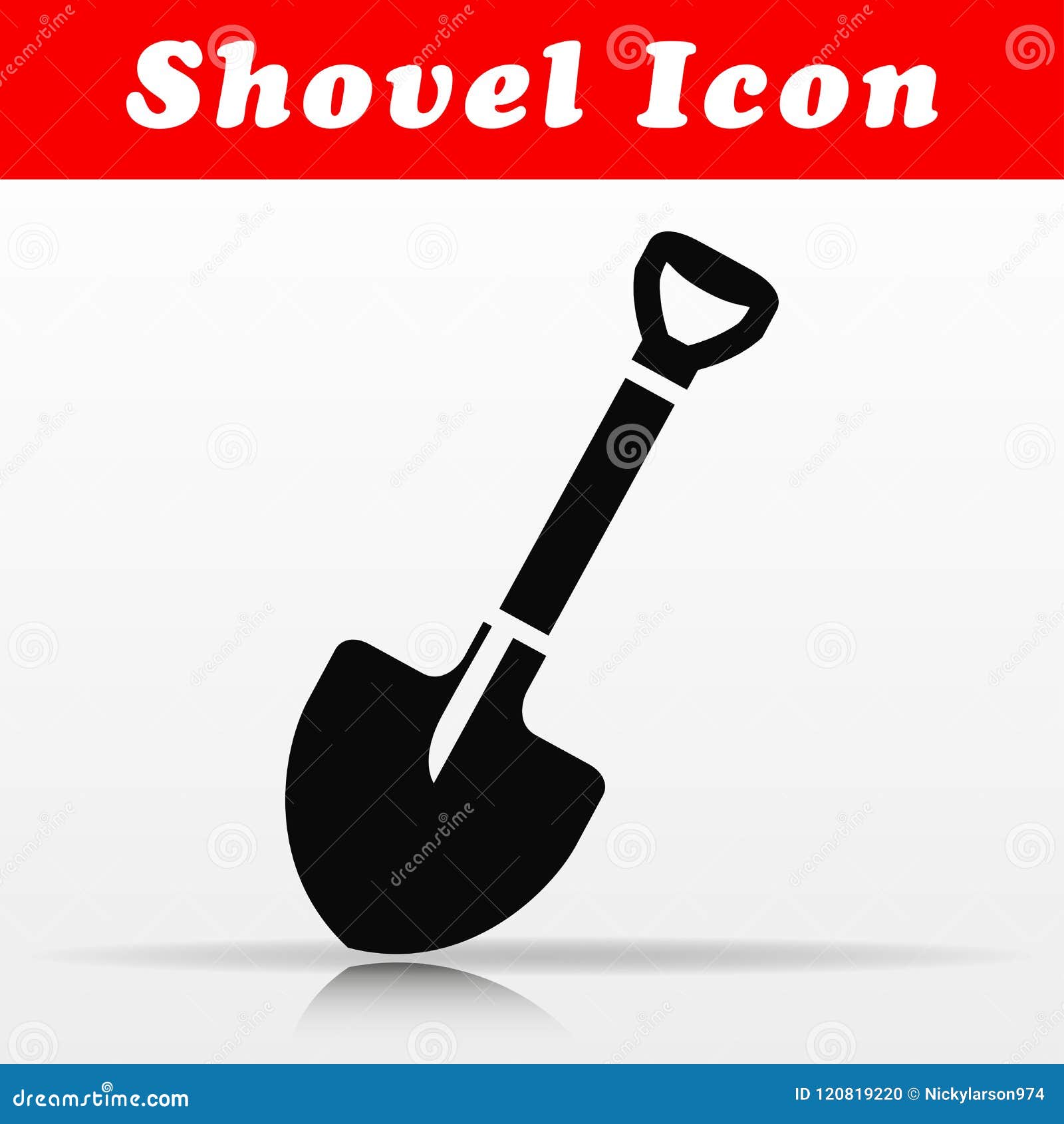 Black Shovel Vector Icon Design Stock Vector - Illustration of ...