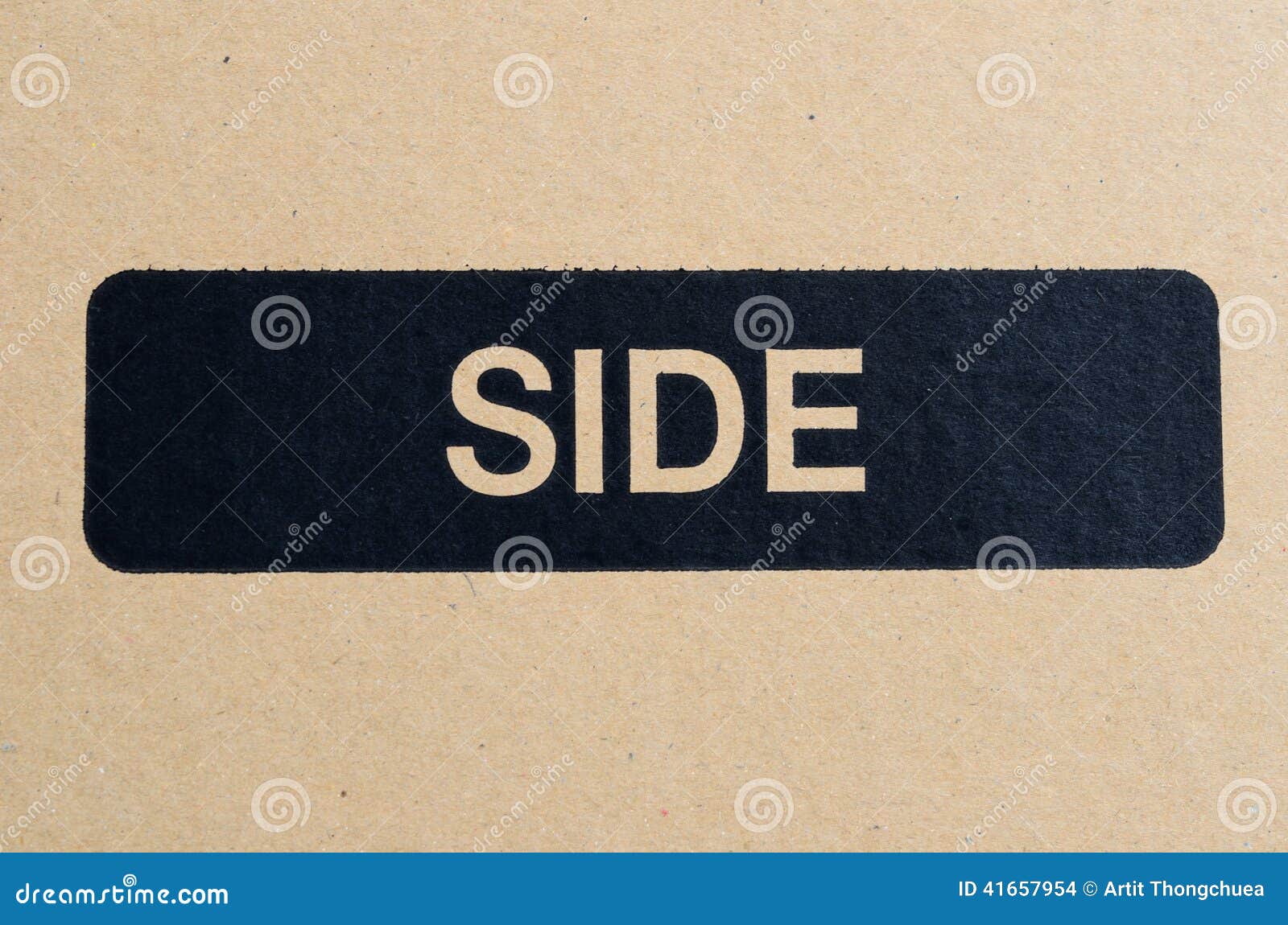 Black side symbol on box stock photo. Image of cargo - 41657954