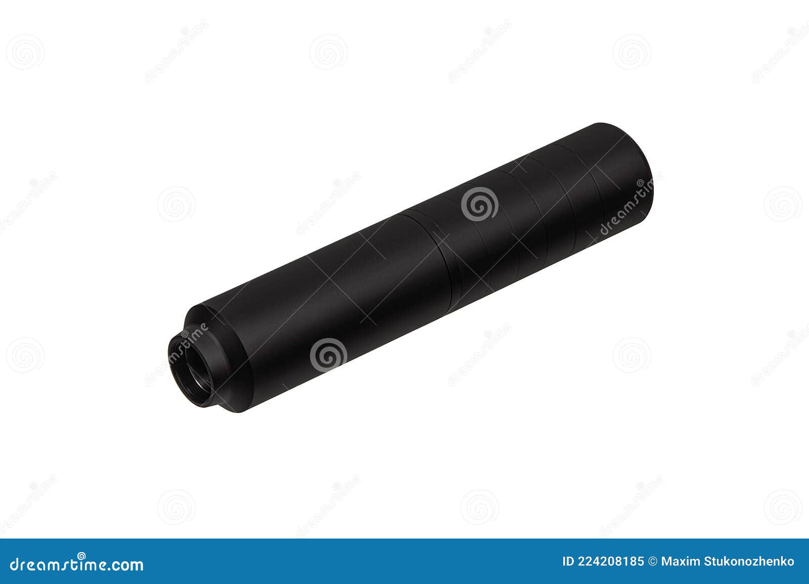 Black Silencer for Weapons. Suppressor that is at the End of an Assault ...