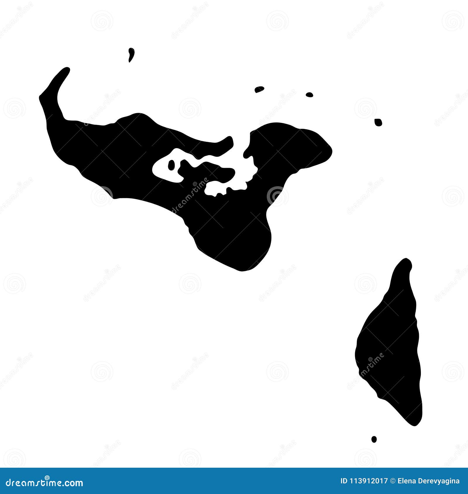 Black Silhouette Country Borders Map Of Tonga On White Background Of ...