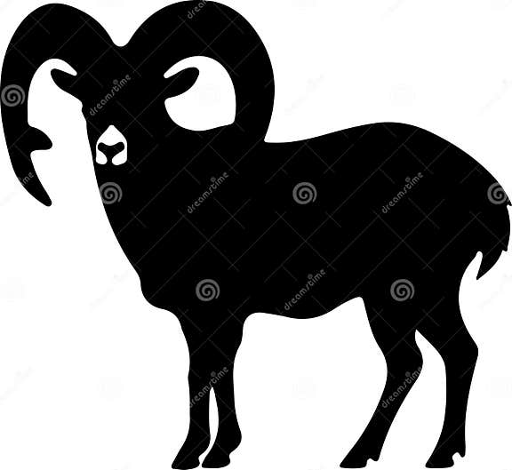 Dall Sheep Black Silhouette Generative Ai Stock Vector Illustration Of Illustrations Vector