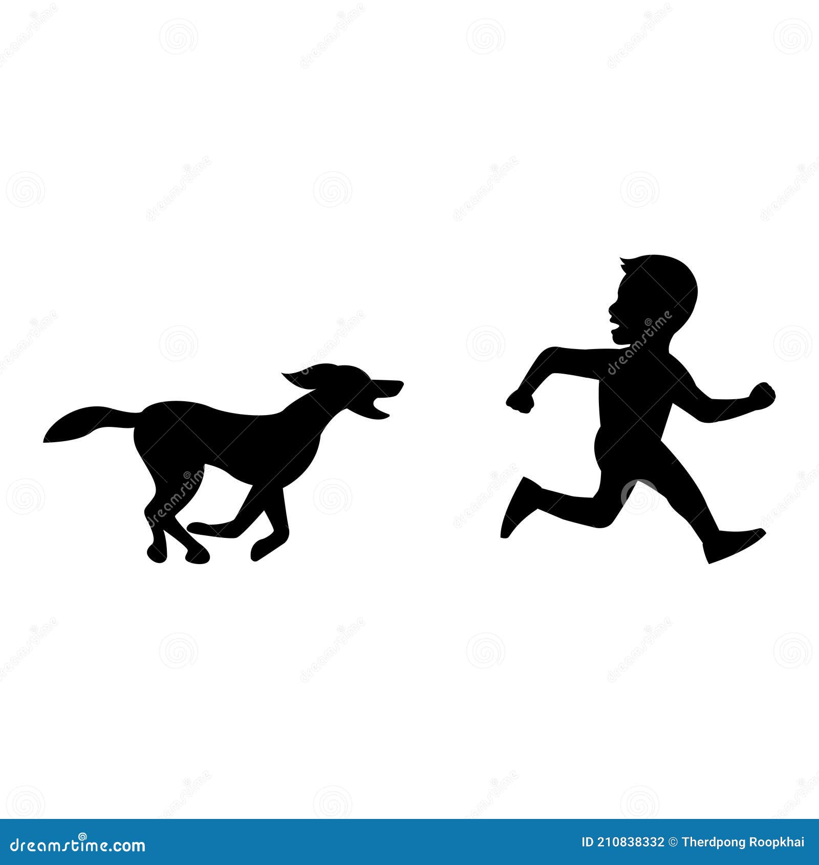 Dog Chasing People Stock Illustrations – 58 Dog Chasing People Stock ...