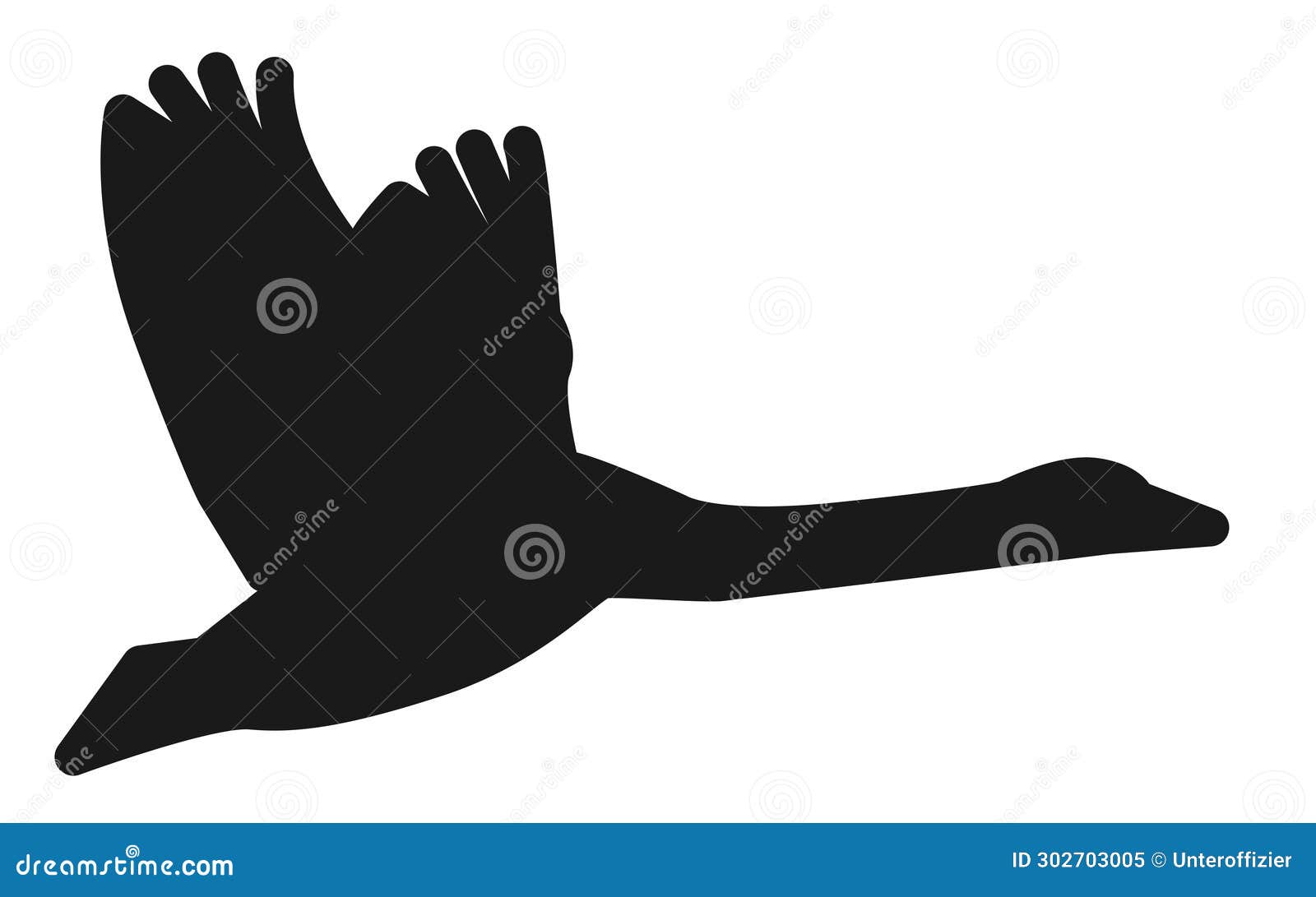 A Black Silhouette of a Flying Swan Against a White Backdrop Stock ...