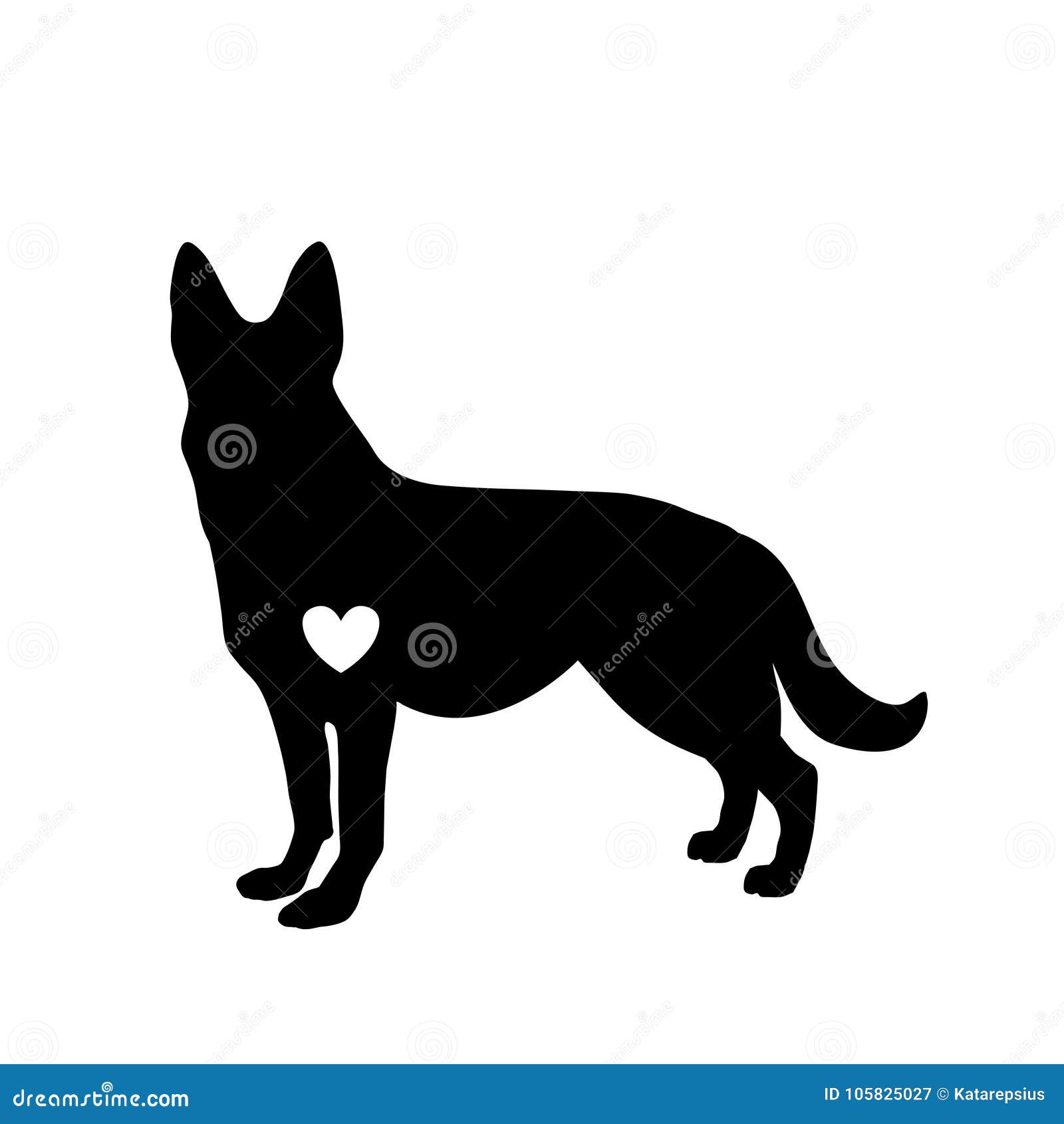 Silhouette Of A German Shepherd. Black Silhouette Of A Dog, Set Of ... Silhouette Of A German Shepherd. Black Silhouette Of A Dog, Set Of ...