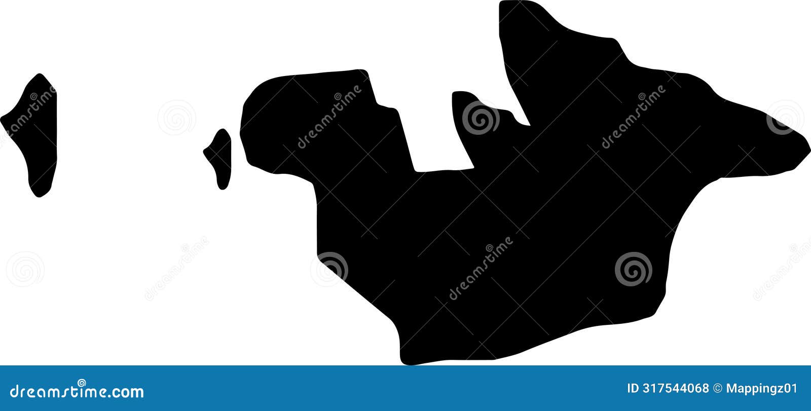 Basilan Philippines Silhouette Map with Transparent Background Stock ...