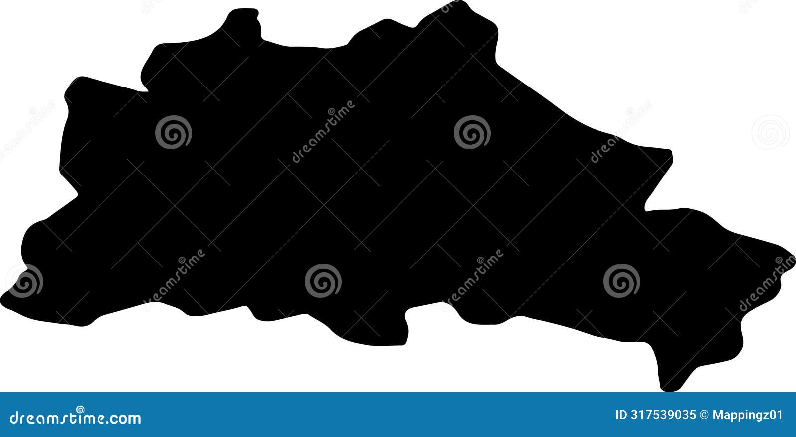 Berlin Germany Silhouette Map with Transparent Background Stock Vector ...