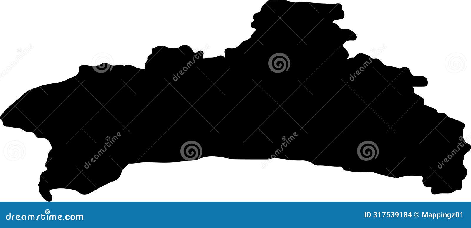 Brest Belarus Silhouette Map with Transparent Background Stock Vector ...