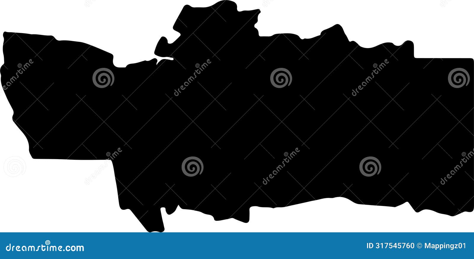 Hardap Namibia Silhouette Map With Transparent Background Vector ...