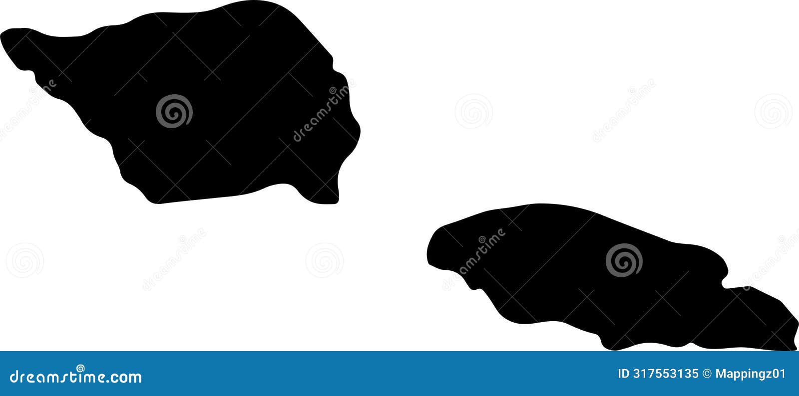 Samoa Silhouette Map with Transparent Background Stock Vector ...