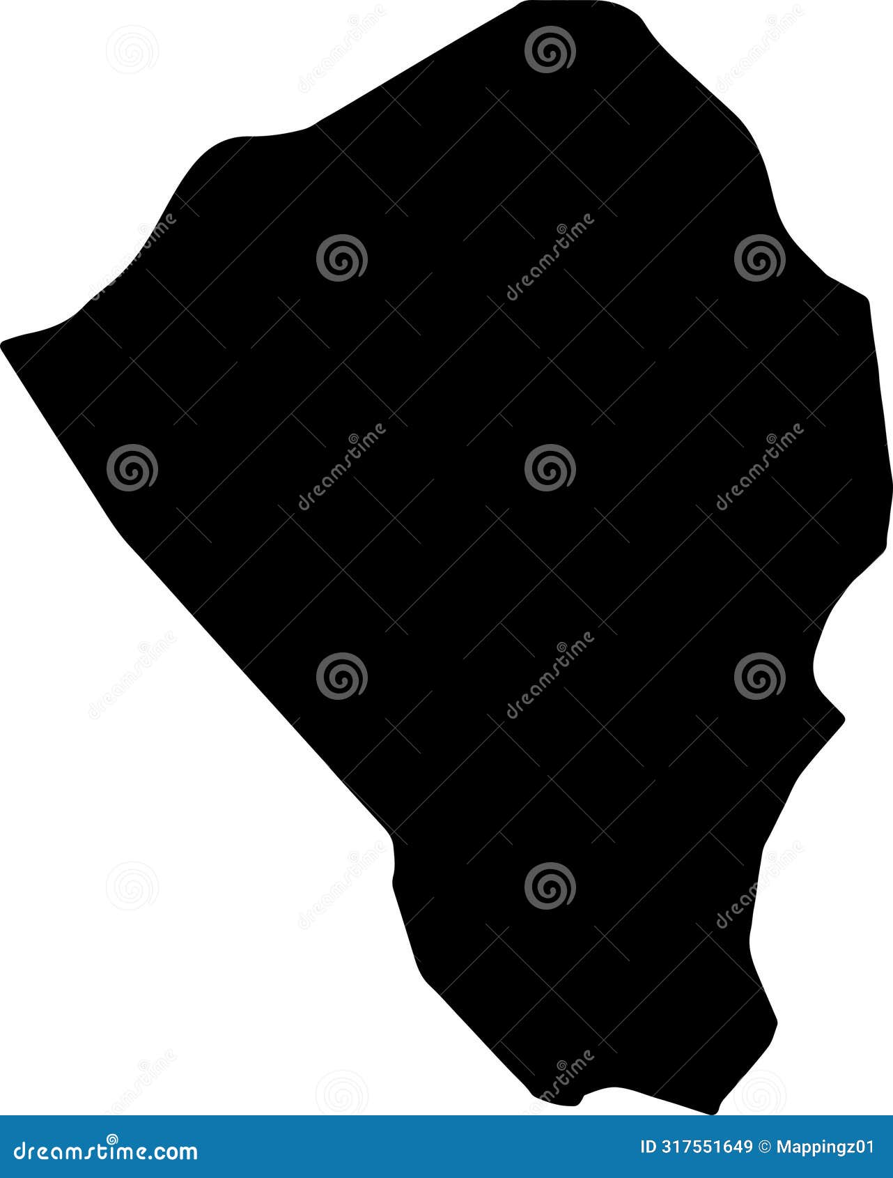 Thyolo Malawi Silhouette Map with Transparent Background Stock ...