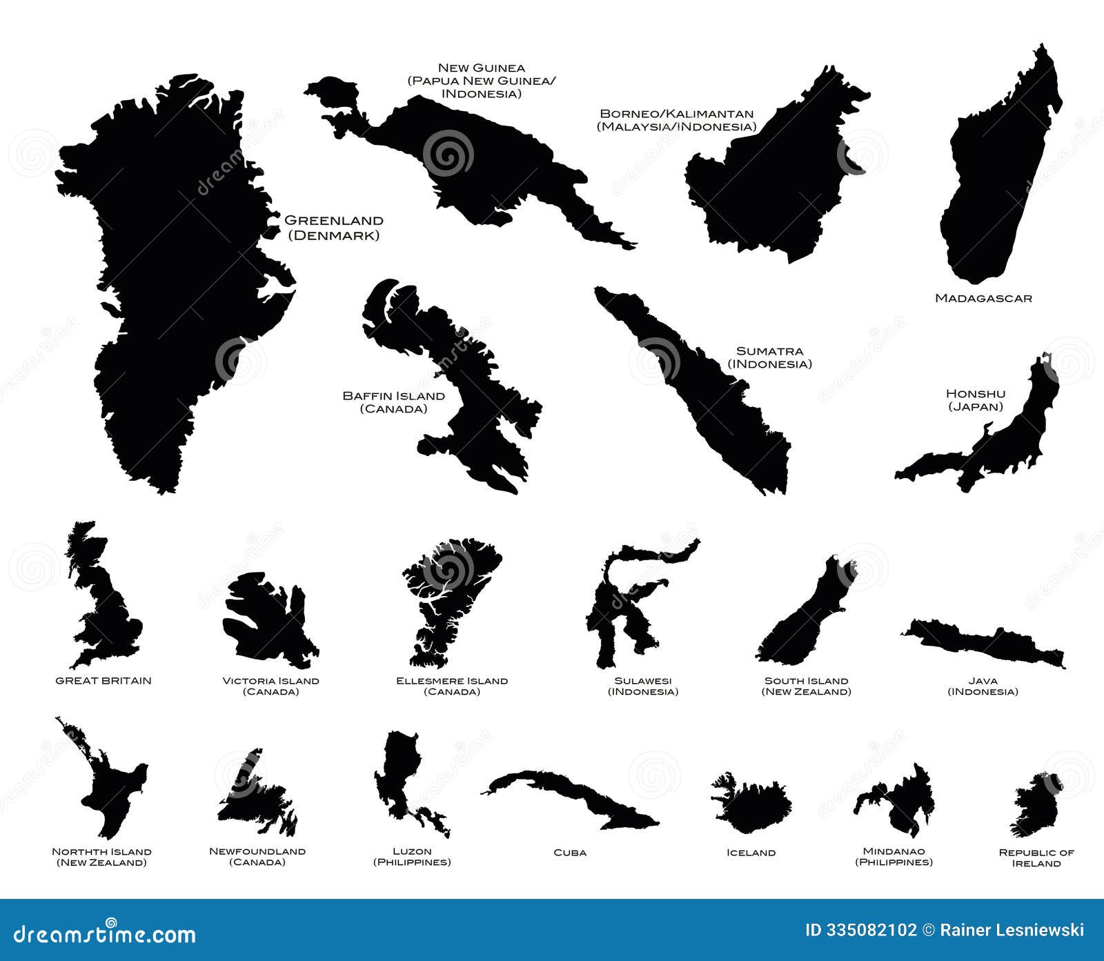 Silhouette Maps Of European Counties Set Vector Illustration ...