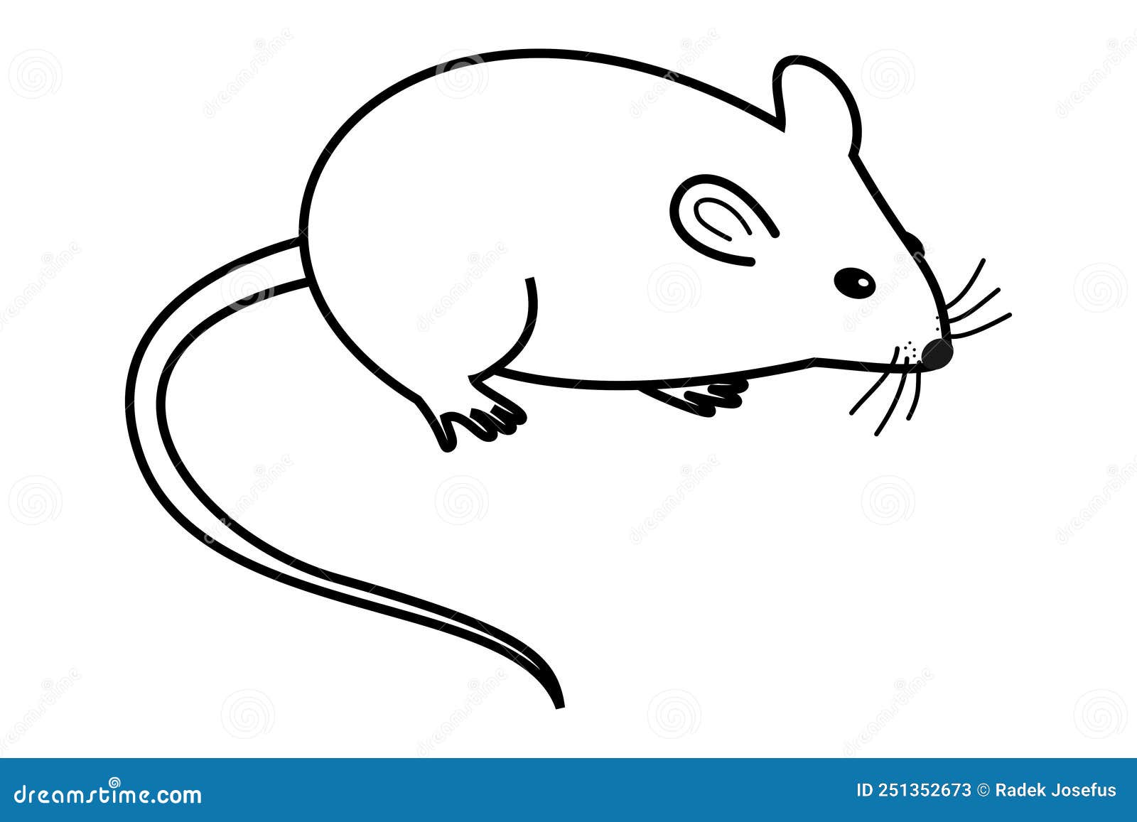 The Black Silhouette of a Mouse Stock Vector - Illustration of mouse ...