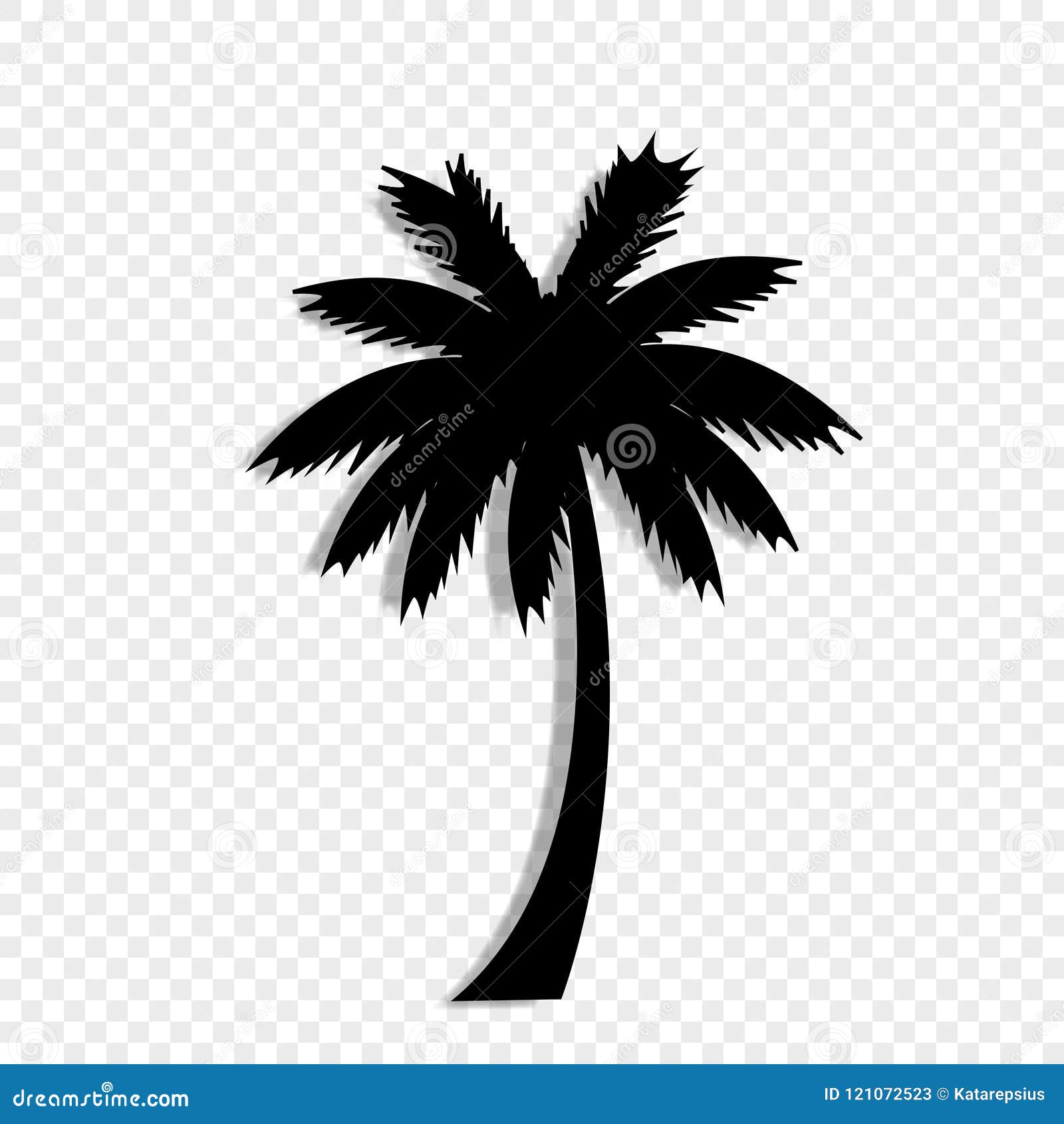 Black Silhouette of Palm Tree Icon on Transparent Background. Stock ... Black Silhouette of Palm Tree Icon on Transparent Background. Stock ...