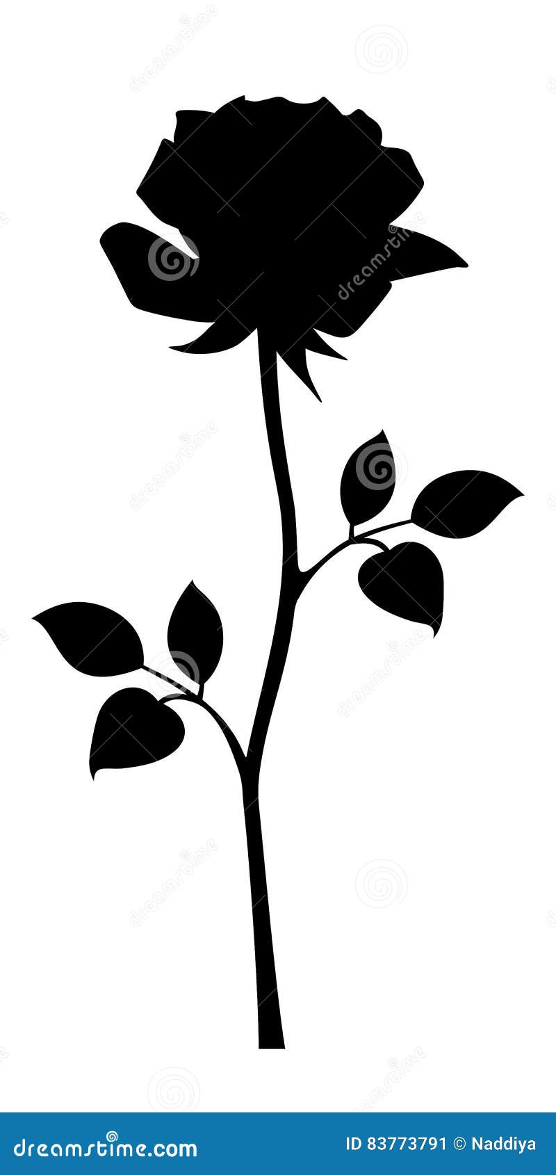 Rose Stem Vector