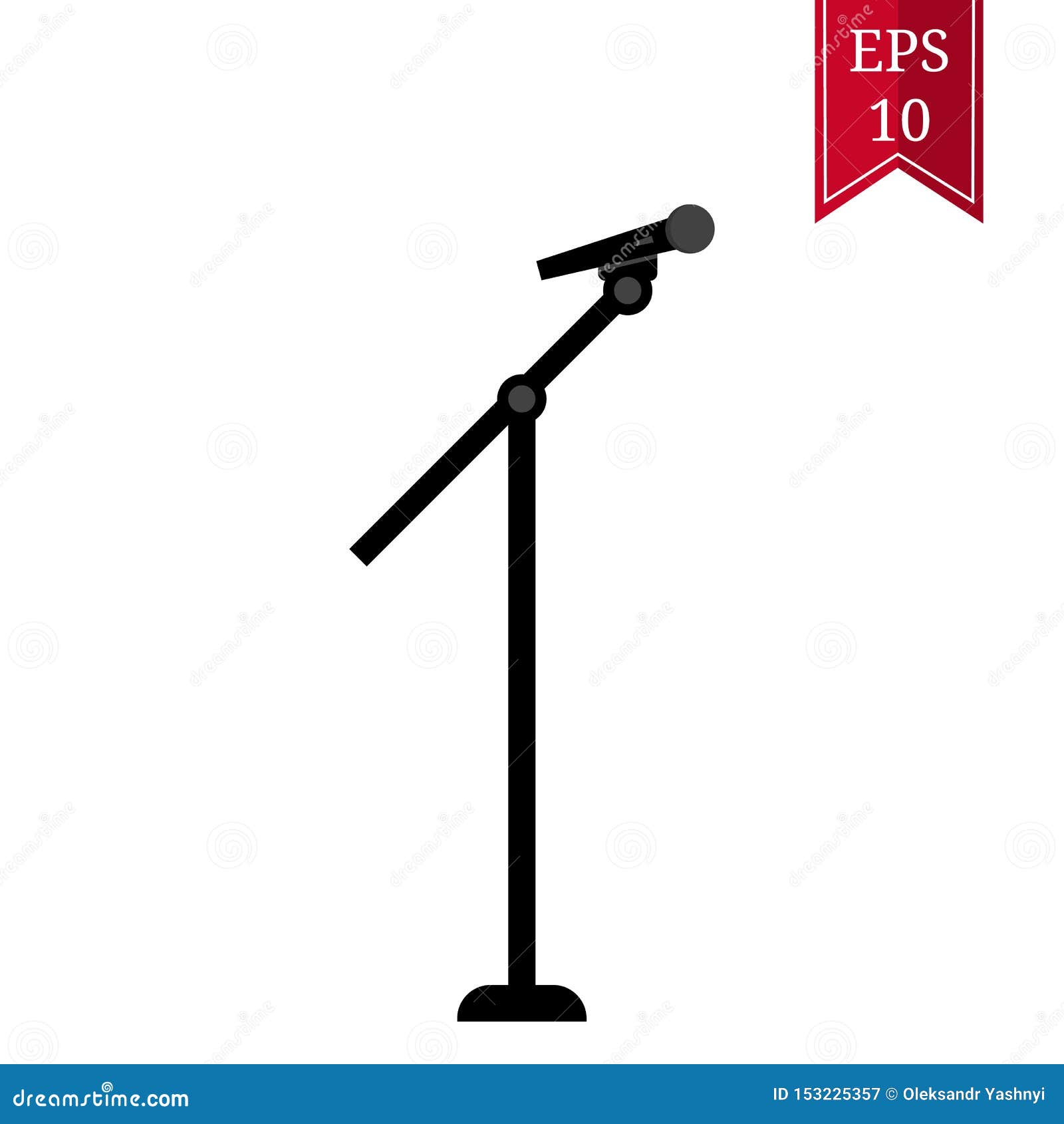 Microphone Stand Drawing Stock Illustrations – 242 Microphone Stand ...
