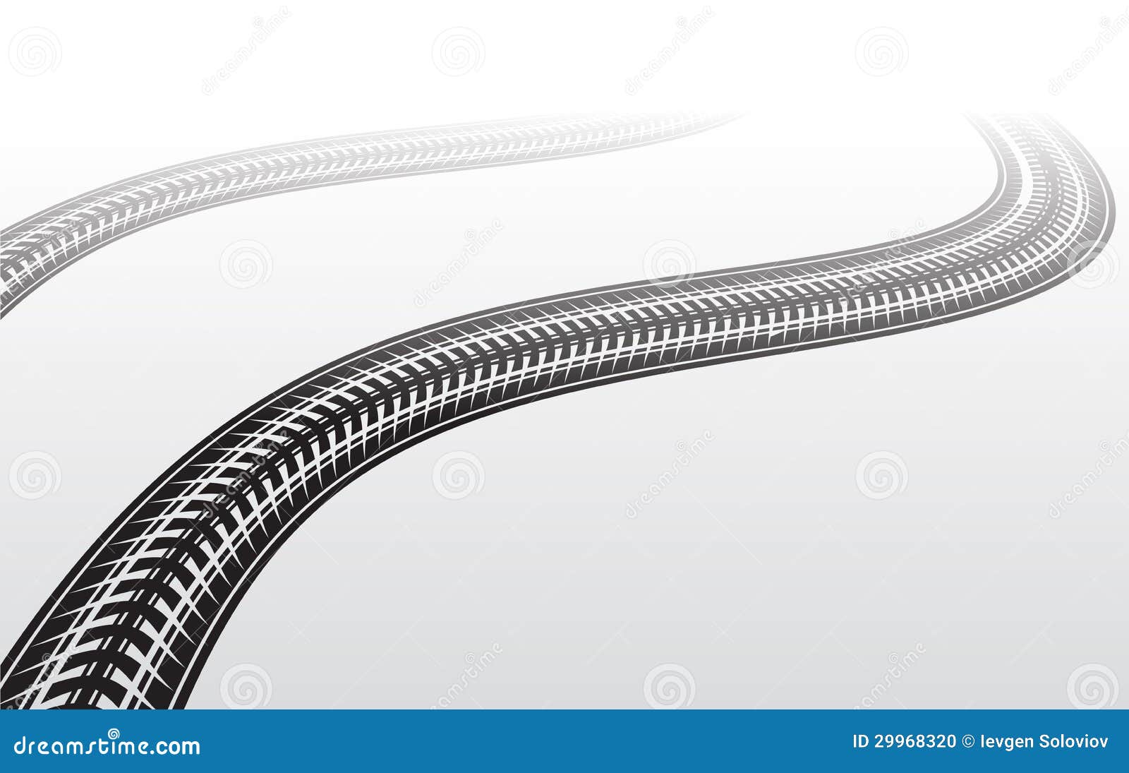 Tire Track Zigzag Stock Photo - Image: 29968320