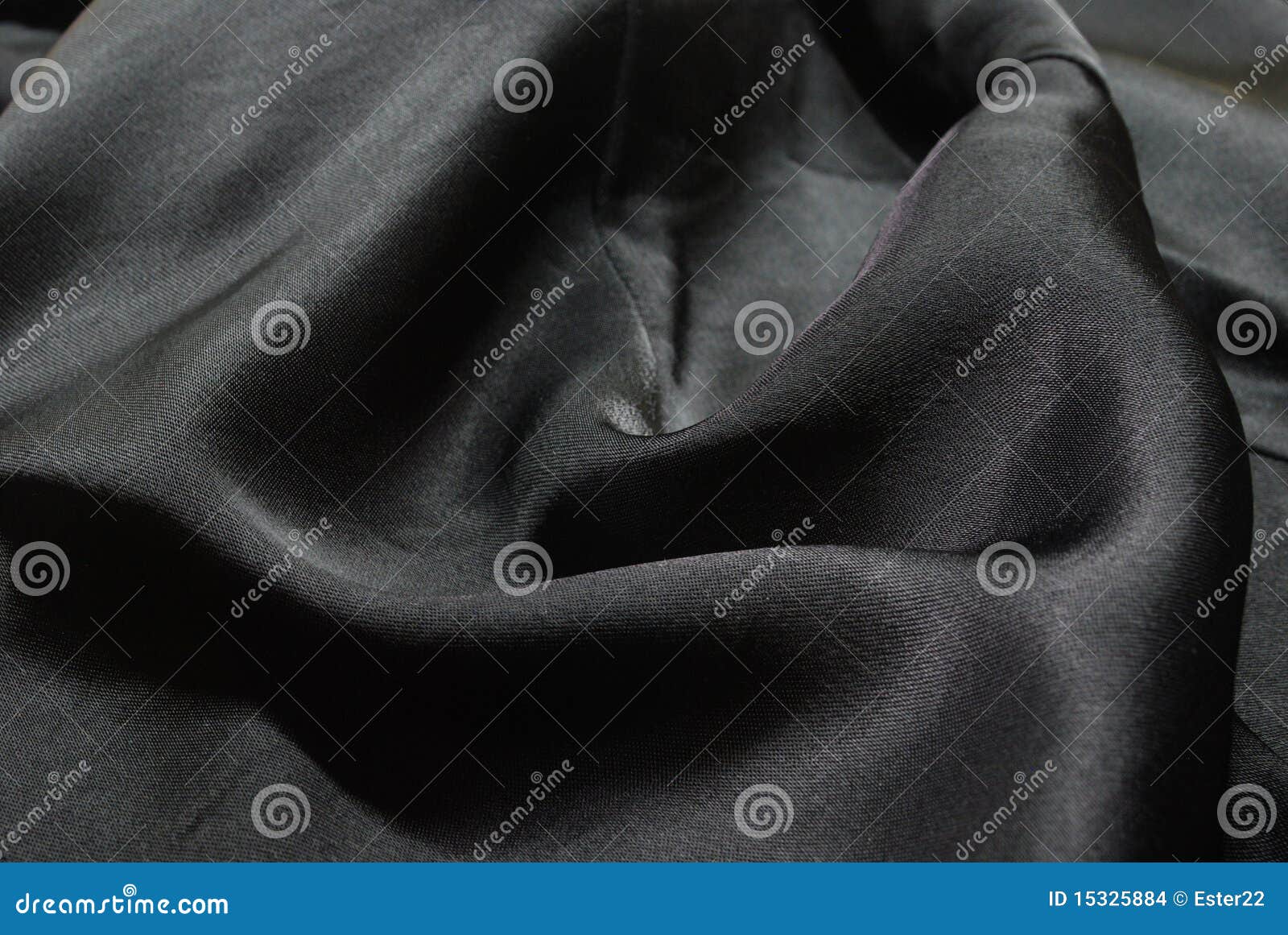 Black silk stock photo. Image of sheen, curve, comfortable - 15325884