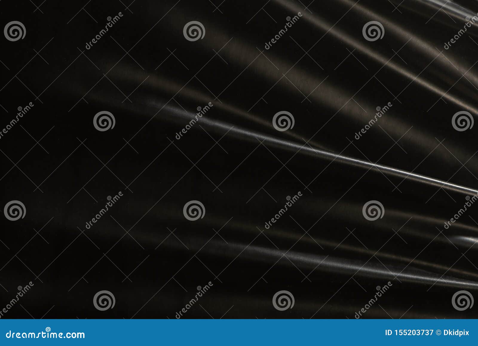 Black Silk in a Wavy Pattern Stock Image - Image of fabric, abstract ...