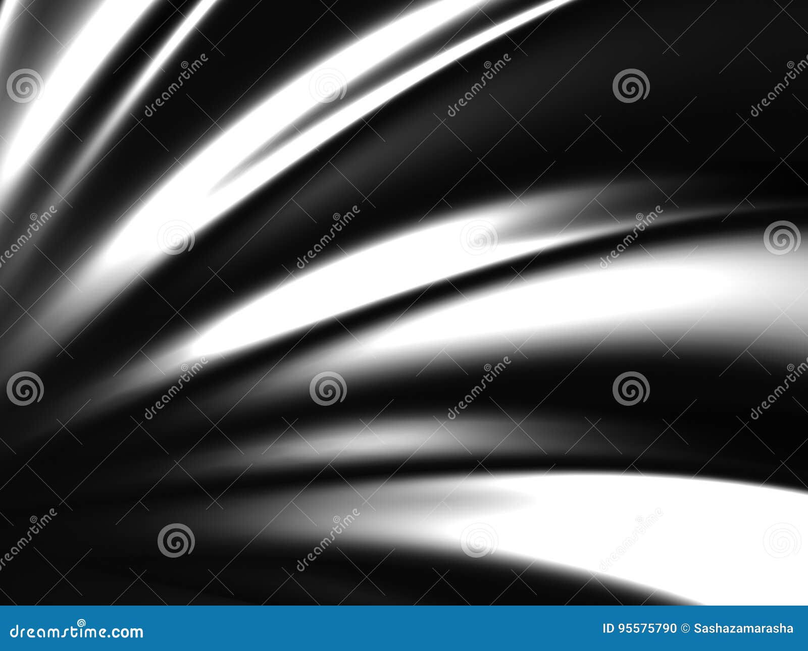 Black Silver Abstract Waves Pattern Metal Background Stock Illustration ...