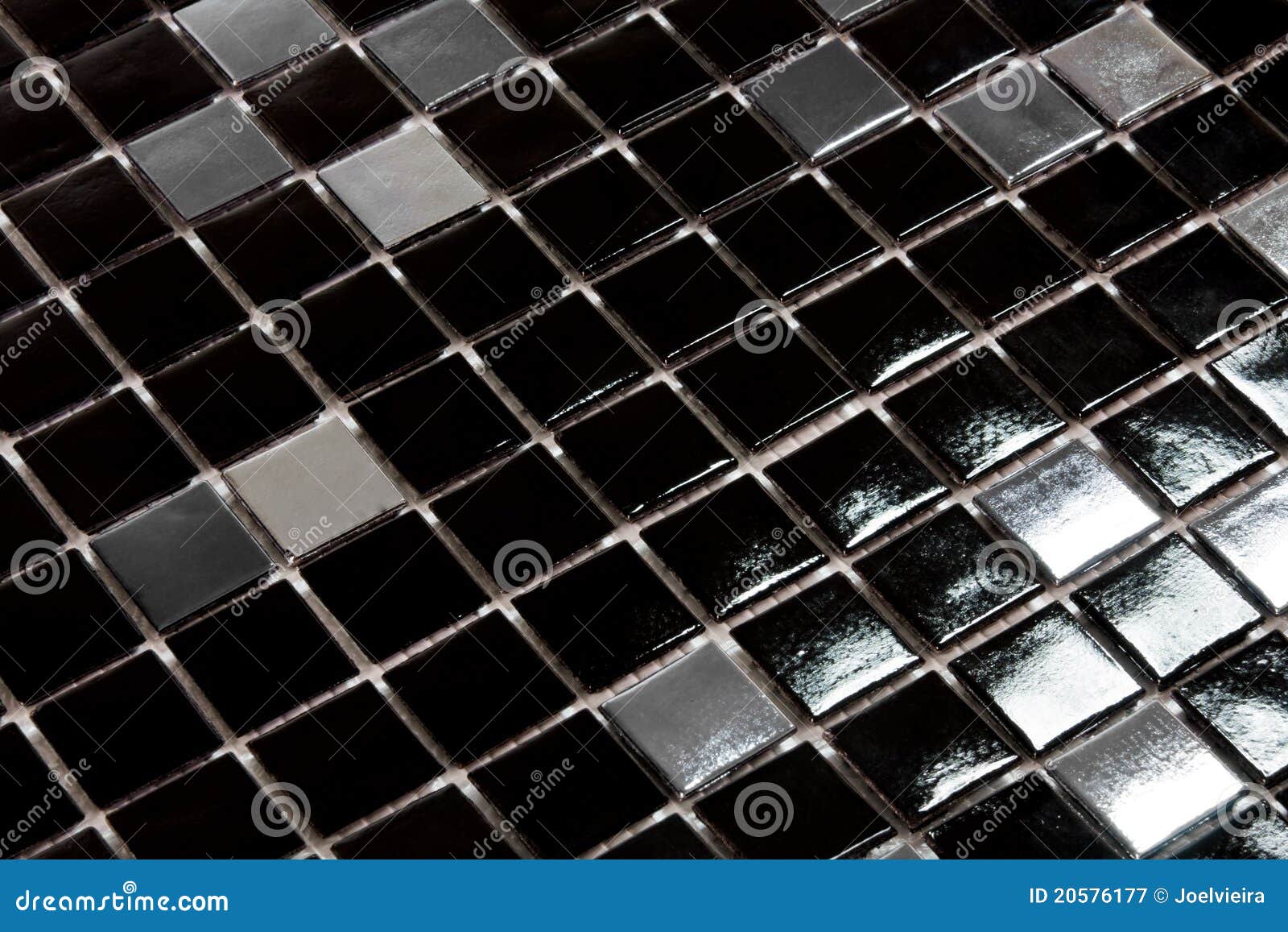 Black And Silver Glazed Tiles Stock Image - Image of tile, pattern ...