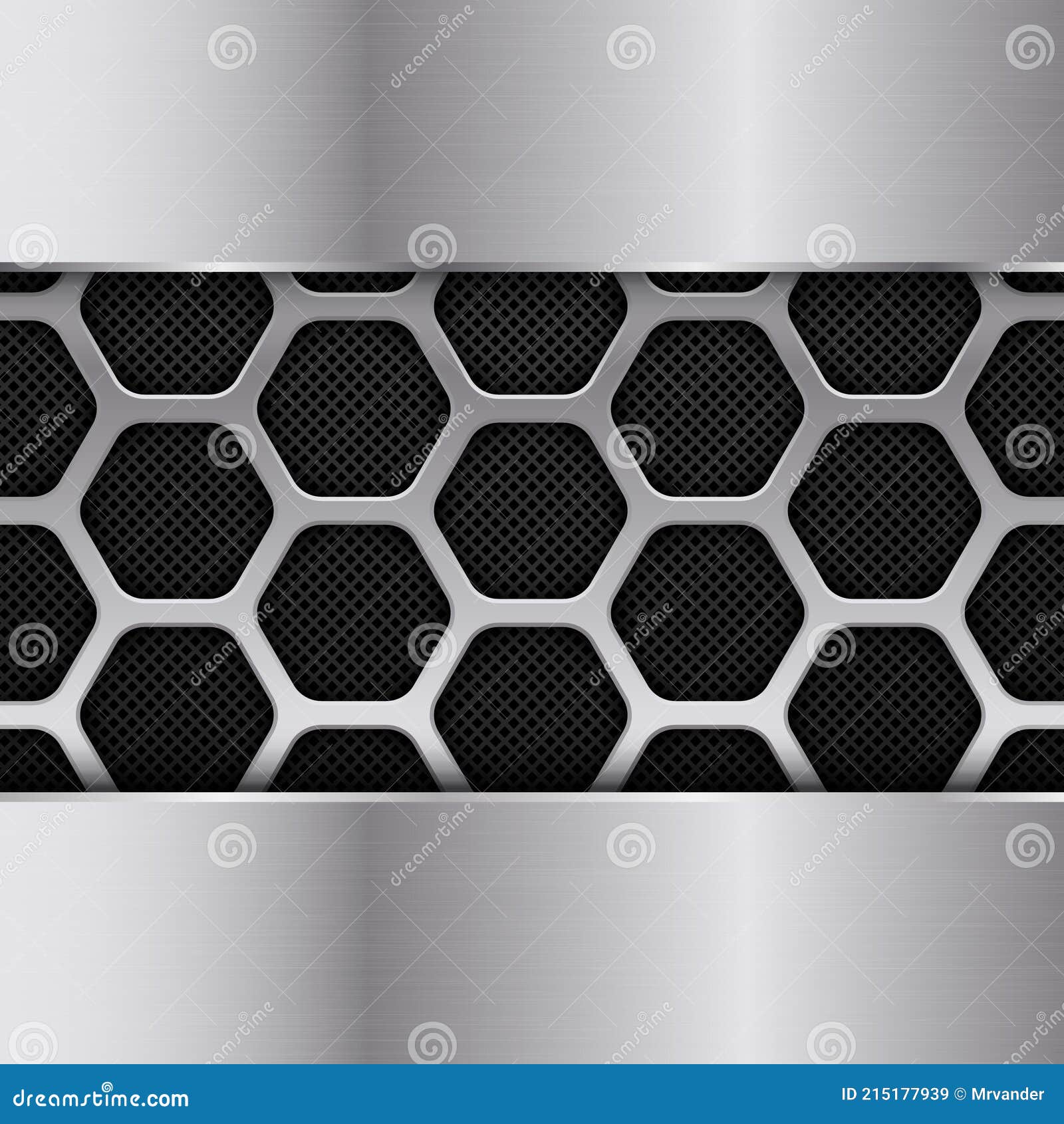 Black and Silver Metal Texture Background. Honeycomb Pattern Stock ...